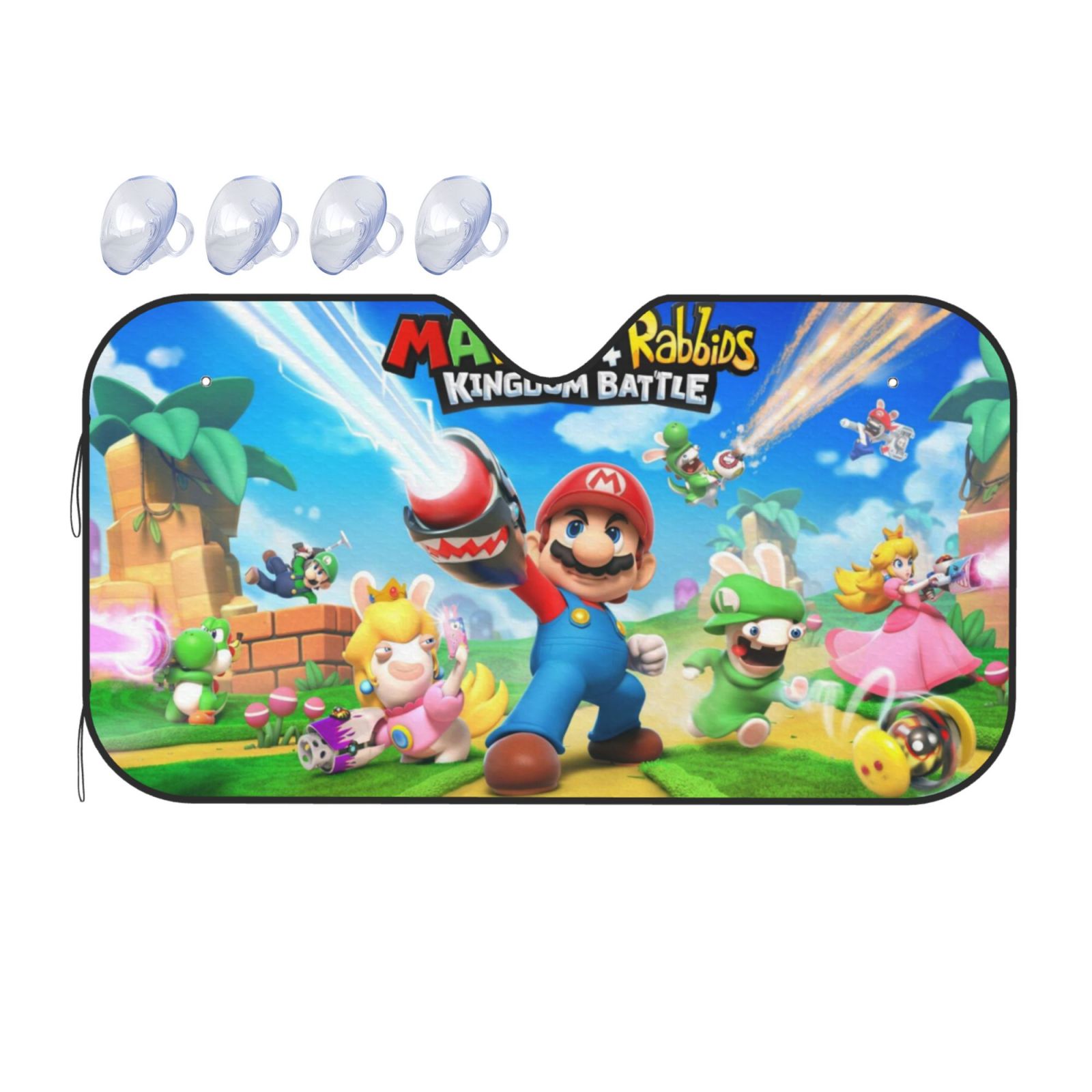 Super Mario Car Sunshade Front Windshield Sun Shades Foldable Car ...