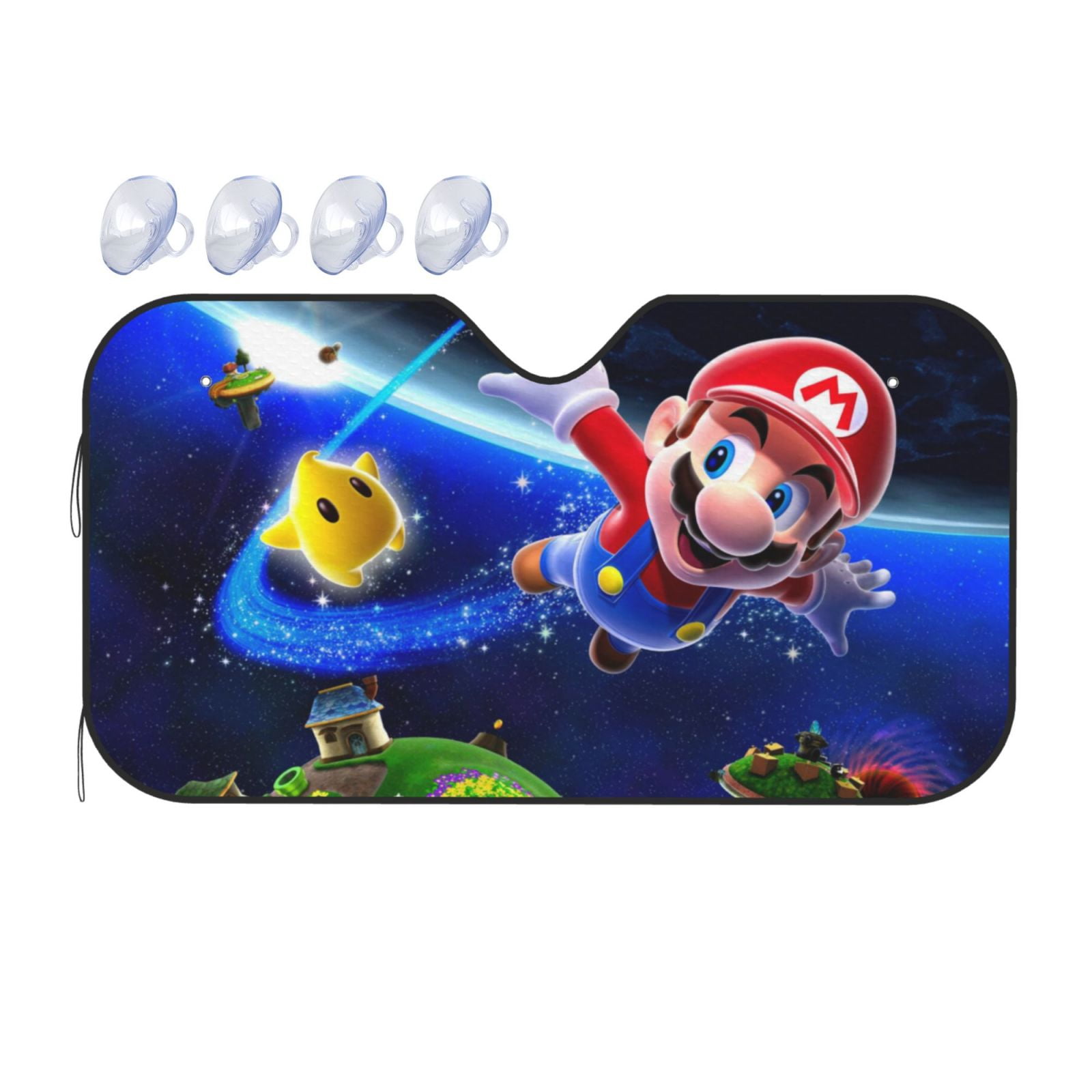 Super Mario Car Sunshade Front Windshield Sun Shades Foldable Car ...