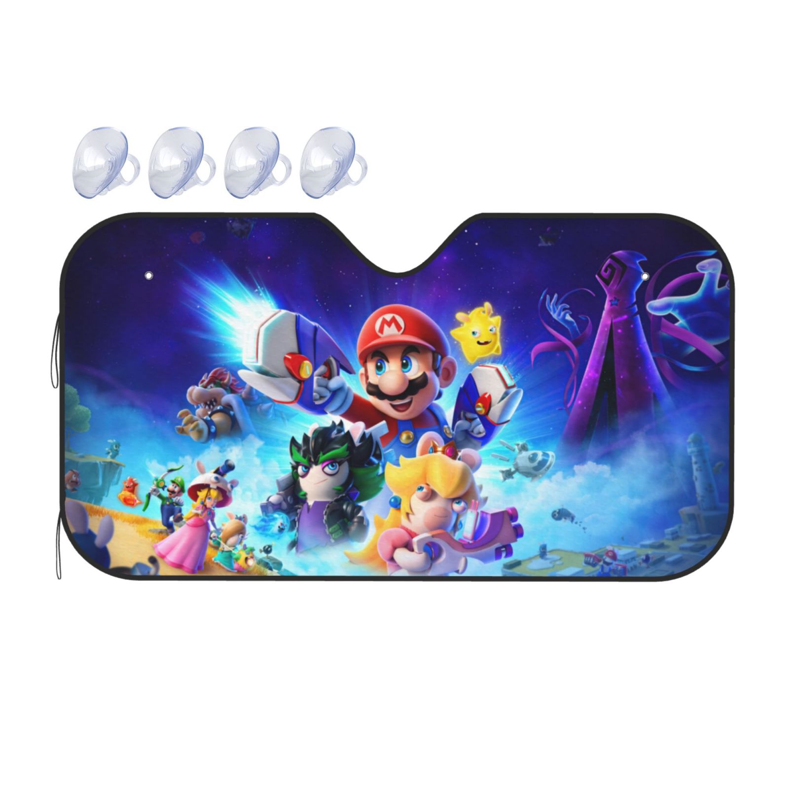 Super Mario Car Sunshade Front Windshield Sun Shades Foldable Car ...