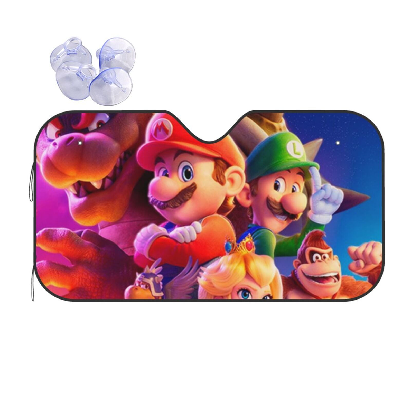 Super Mario Car Windshield Sun Shades, Front Windshield Sun Shade For ...