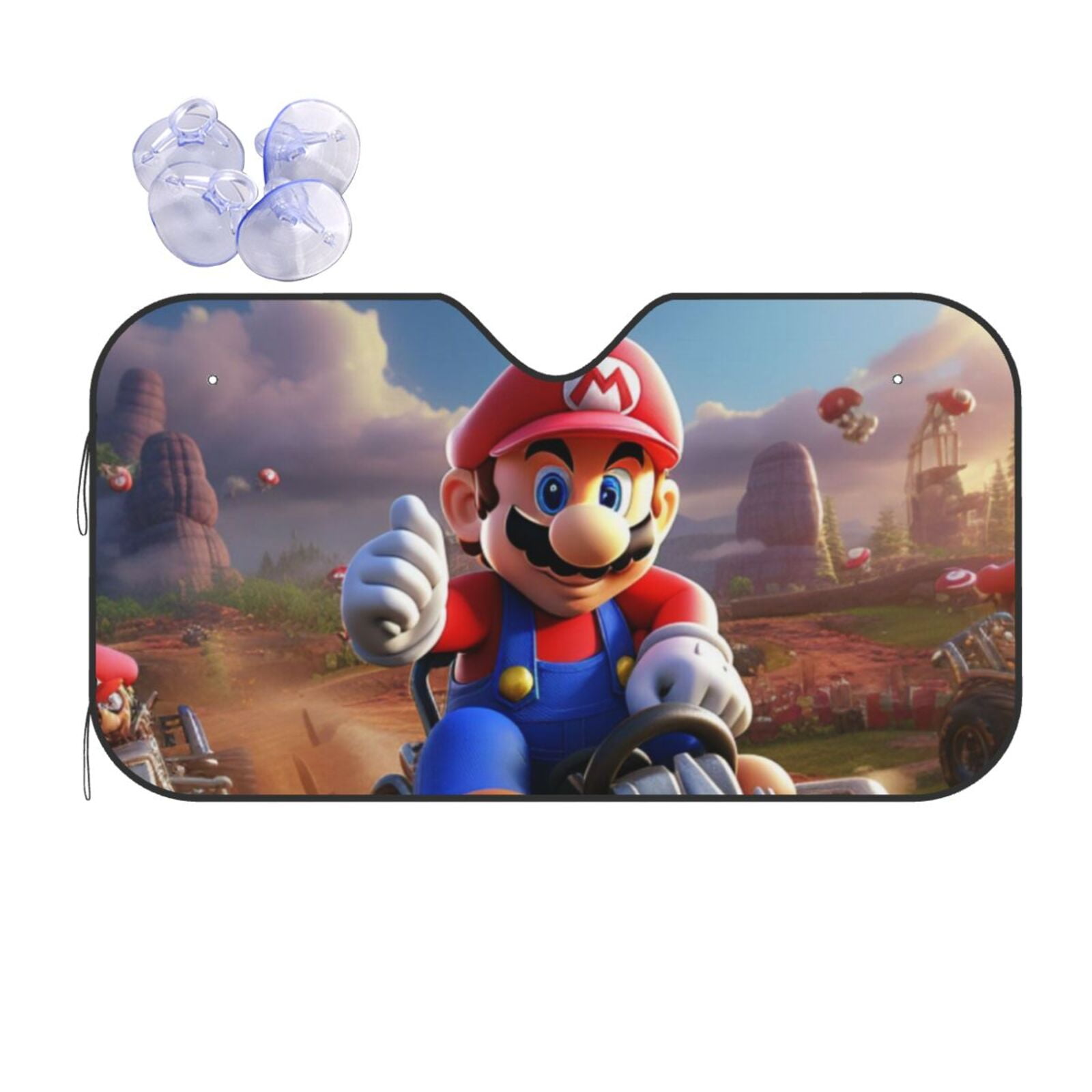 Super Mario Car Windshield Sun Shades, Front Windshield Sun Shade For ...