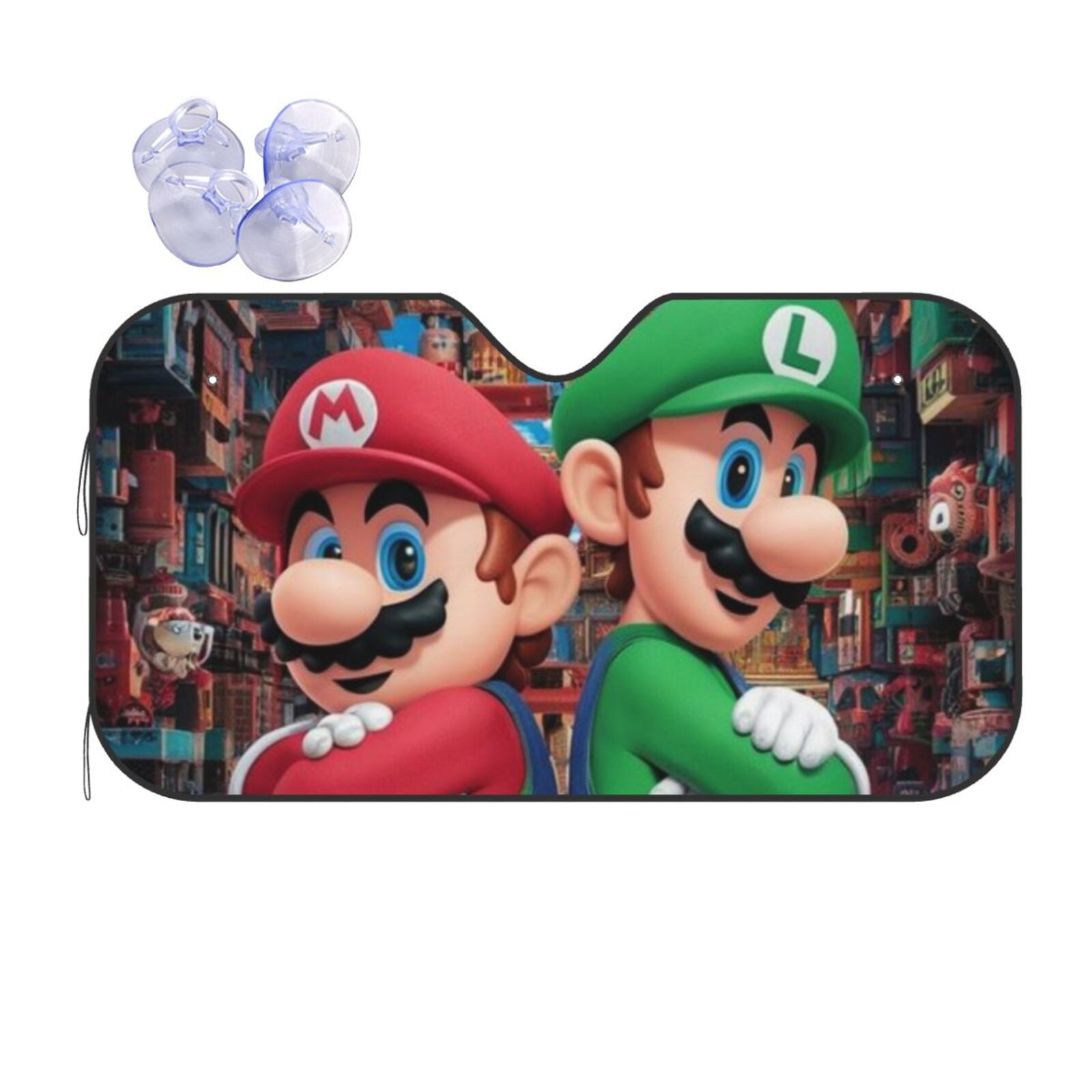 Super Mario Car Windshield Sun Shades, Front Windshield Sun Shade For ...