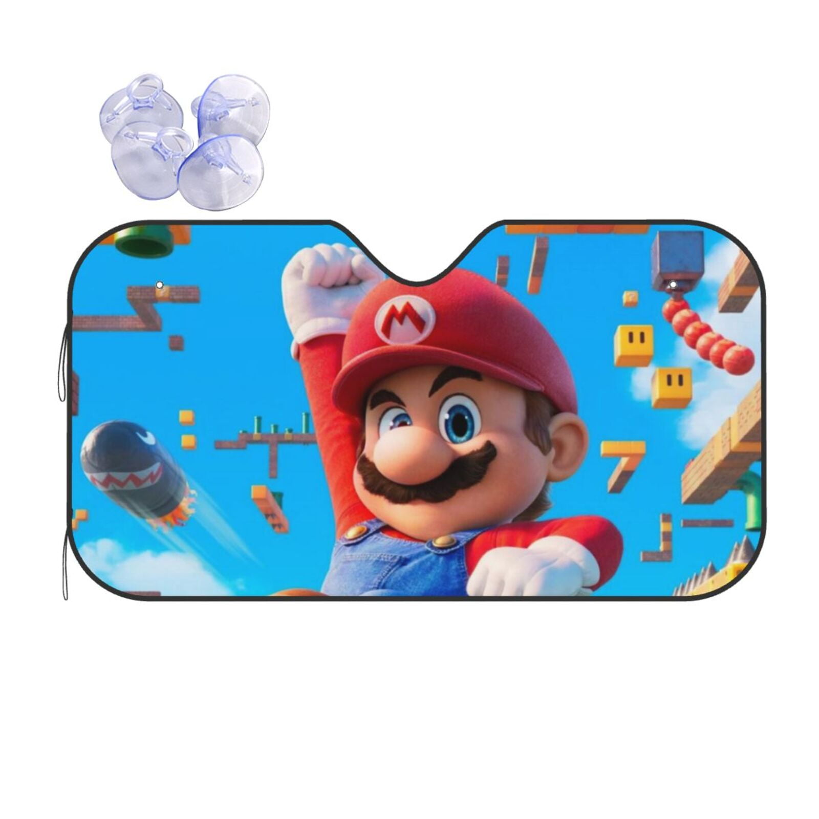 Super Mario Car Windshield Sun Shades, Front Windshield Sun Shade For ...