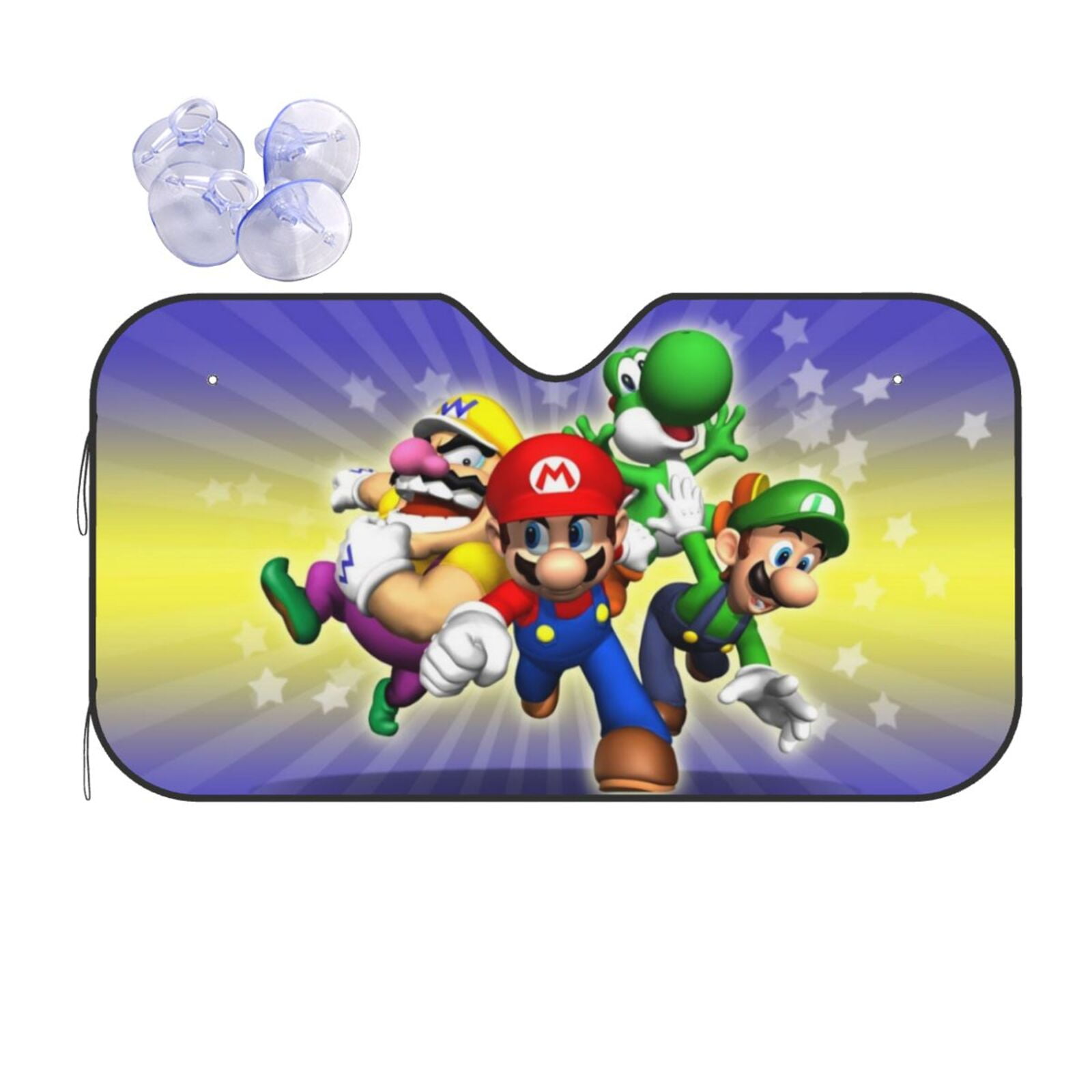 Super Mario Car Windshield Sun Shades, Front Windshield Sun Shade For ...
