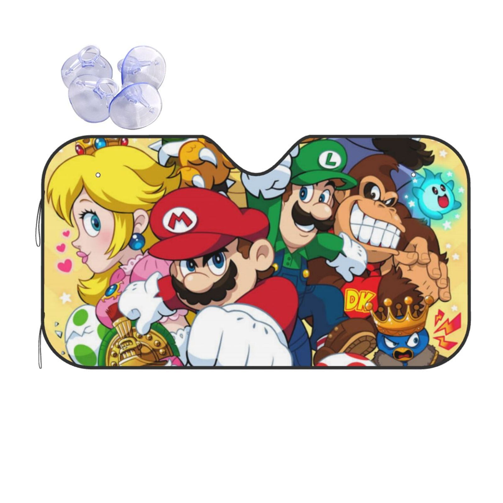 Super Mario Car Windshield Sun Shades, Front Windshield Sun Shade For ...