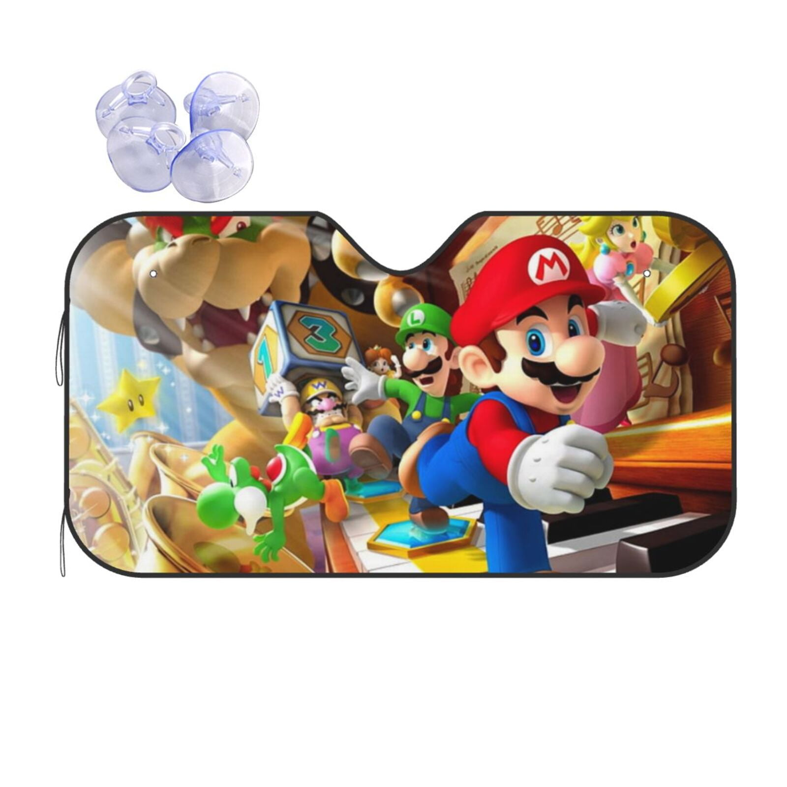 Super Mario Car Windshield Sun Shades, Front Windshield Sun Shade For ...