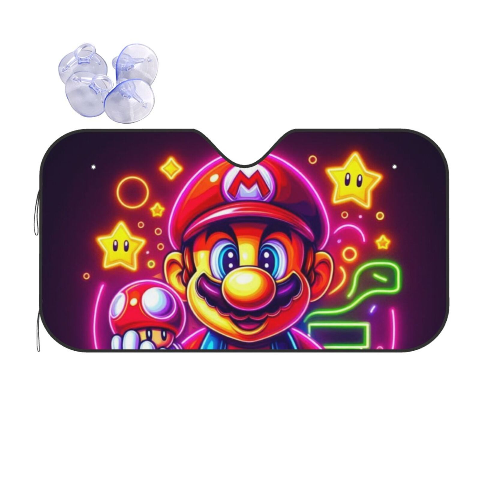 Super Mario Car Windshield Sun Shades, Front Windshield Sun Shade For ...