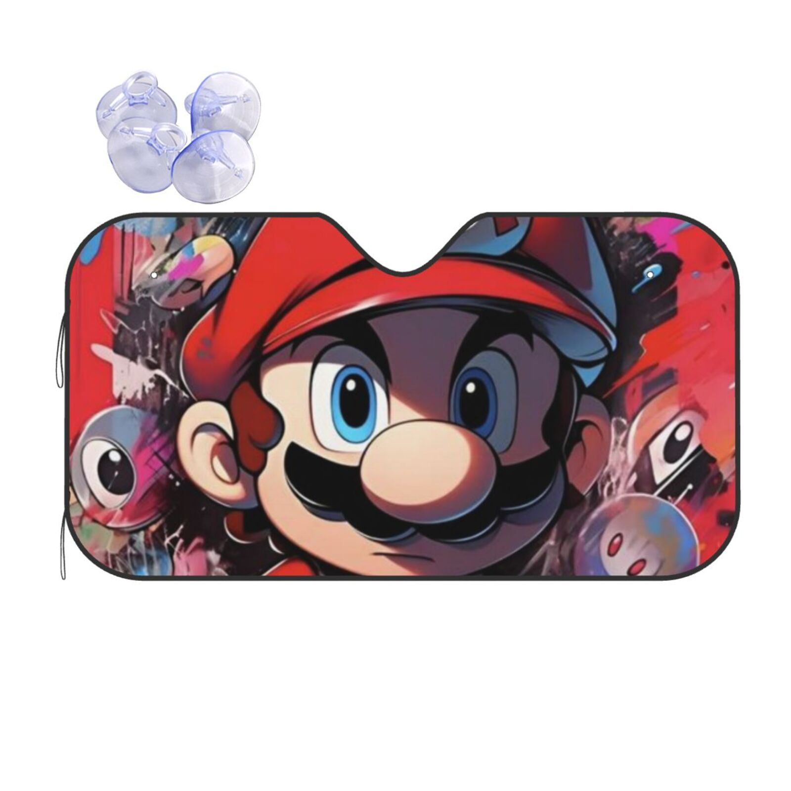 Super Mario Car Windshield Sun Shades, Front Windshield Sun Shade For ...