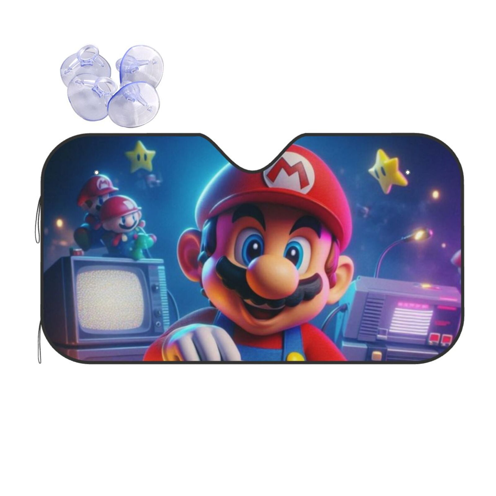 Super Mario Car Windshield Sun Shades, Front Windshield Sun Shade For ...