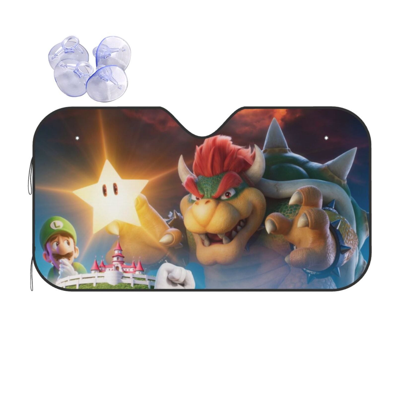 Super Mario Car Windshield Sun Shades, Front Windshield Sun Shade For ...