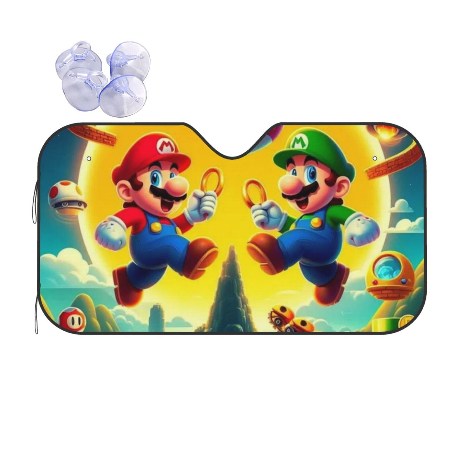 Super Mario Car Windshield Sun Shades, Front Windshield Sun Shade For ...
