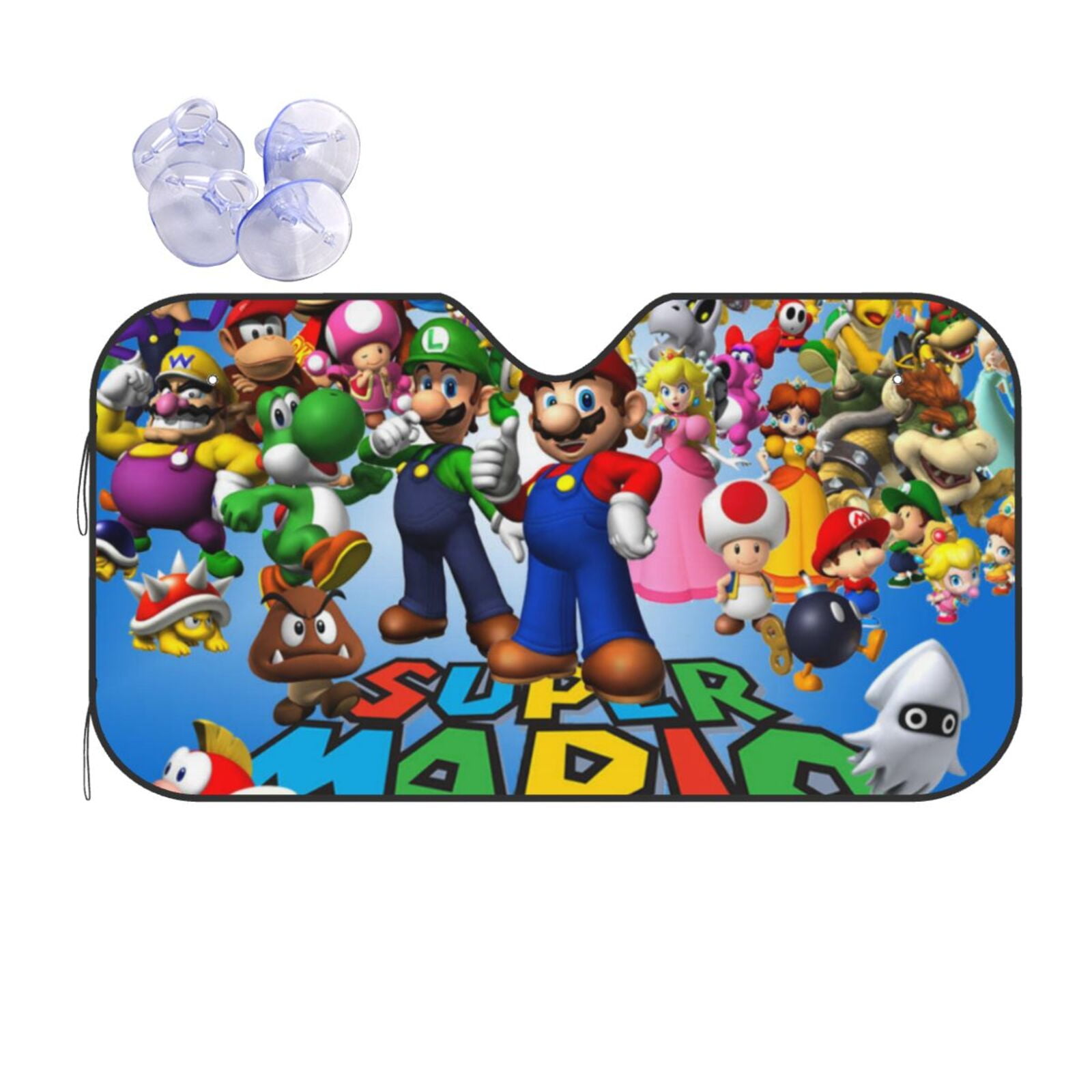 Super Mario Car Windshield Sun Shades, Front Windshield Sun Shade For ...