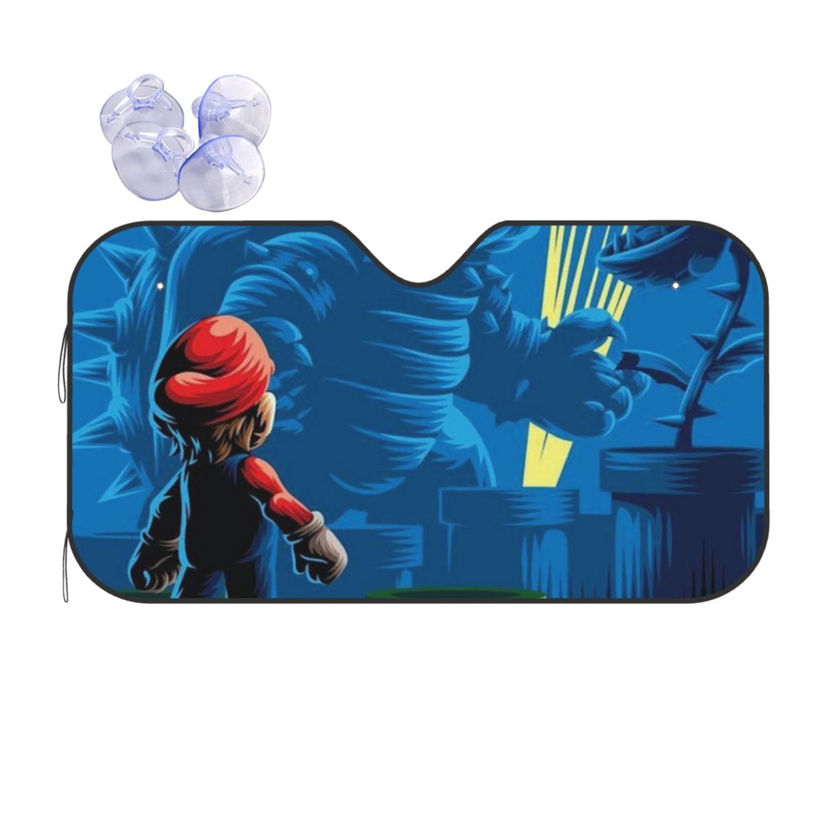 Super Mario Car Windshield Sun Shades, Front Windshield Sun Shade For ...