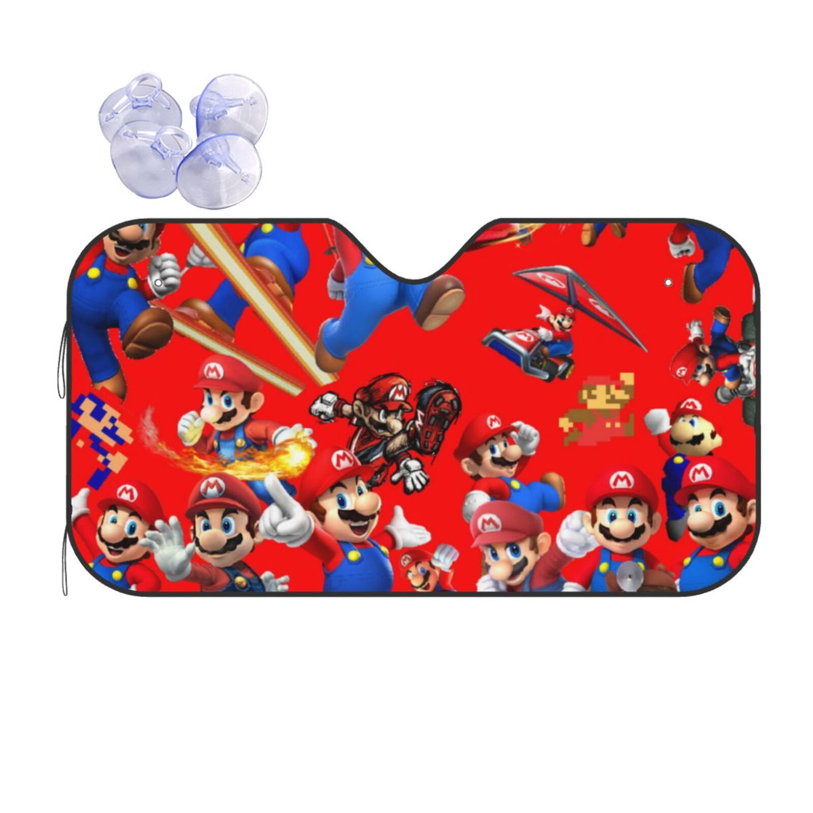 Super Mario Car Windshield Sun Shades, Front Windshield Sun Shade For ...