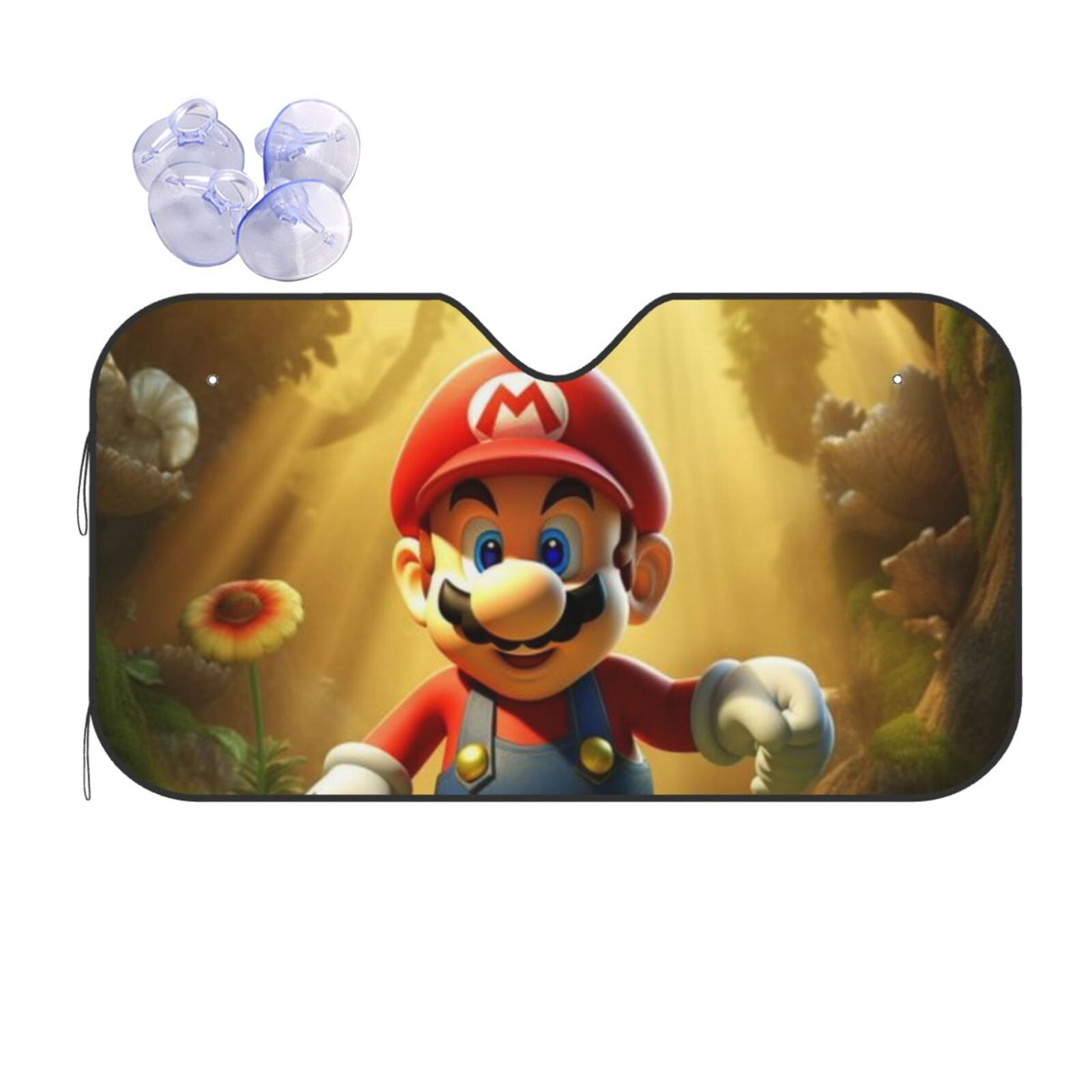 Super Mario Car Windshield Sun Shades, Front Windshield Sun Shade For ...