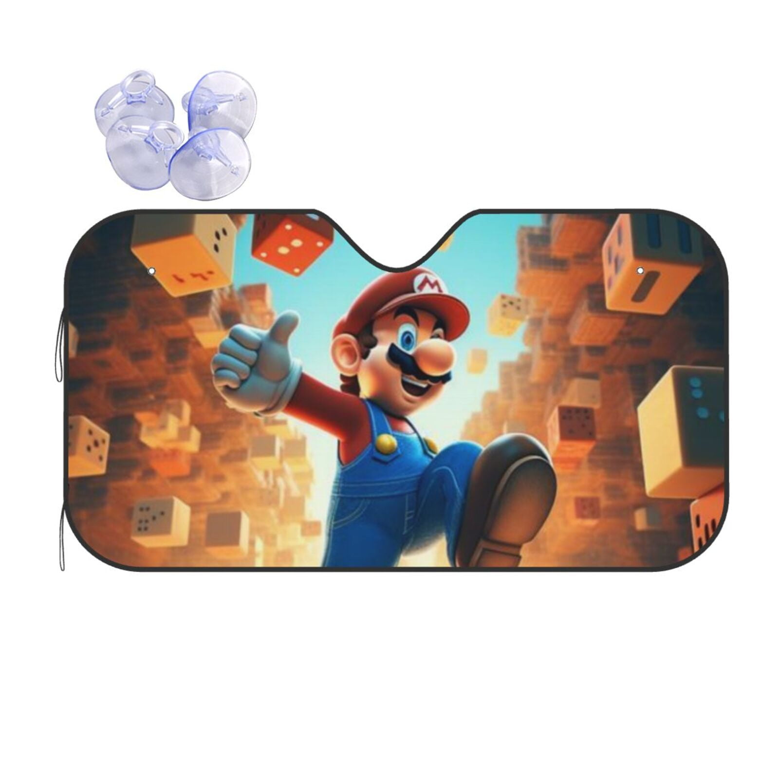Super Mario Car Windshield Sun Shades, Front Windshield Sun Shade For ...
