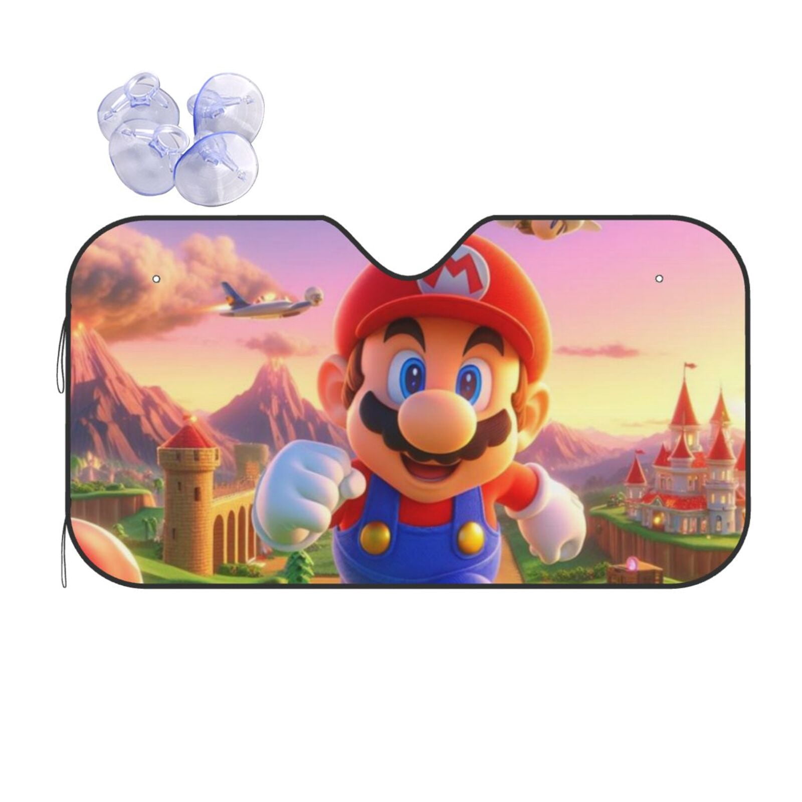 Super Mario Car Windshield Sun Shades, Front Windshield Sun Shade For ...