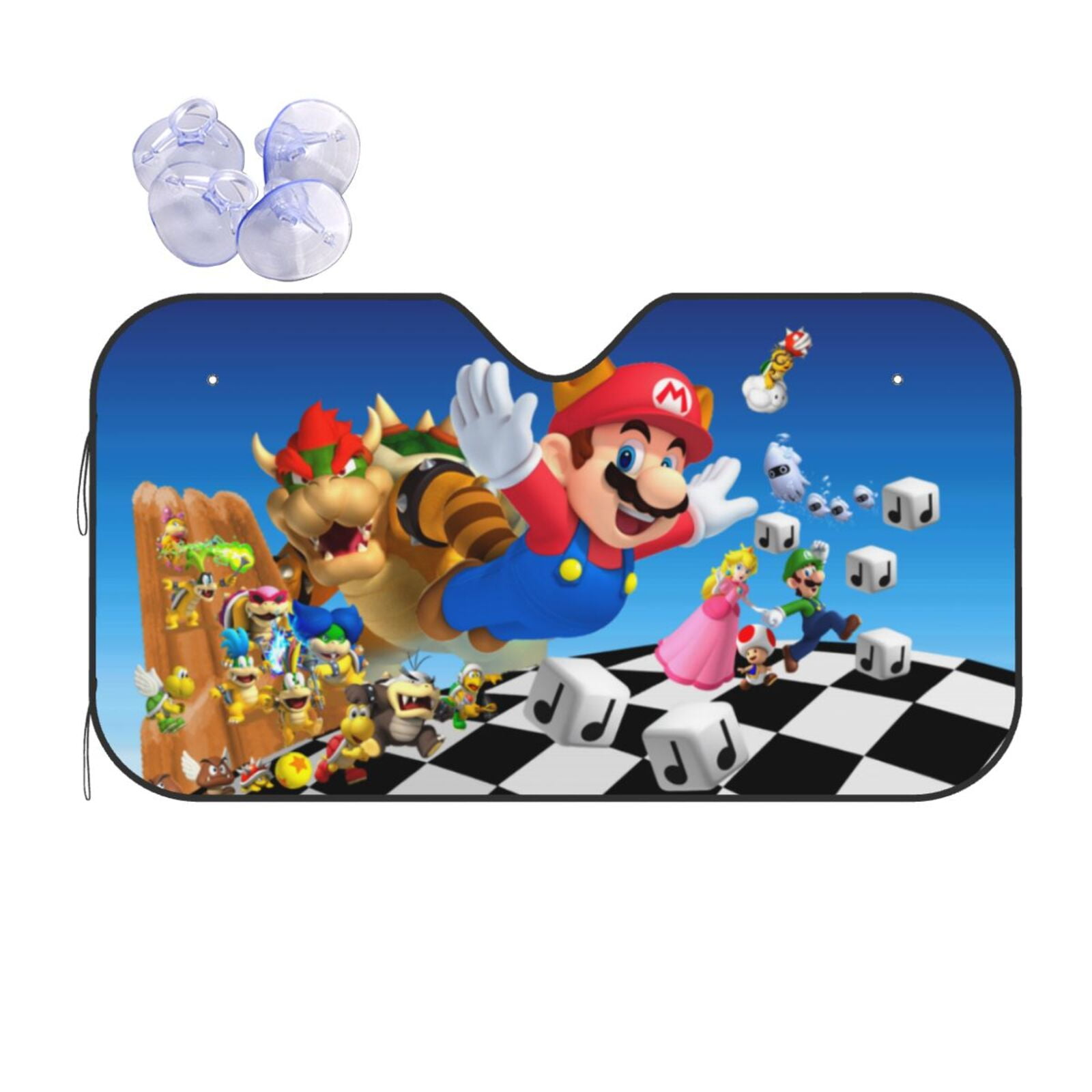 Super Mario Car Windshield Sun Shades, Front Windshield Sun Shade For ...