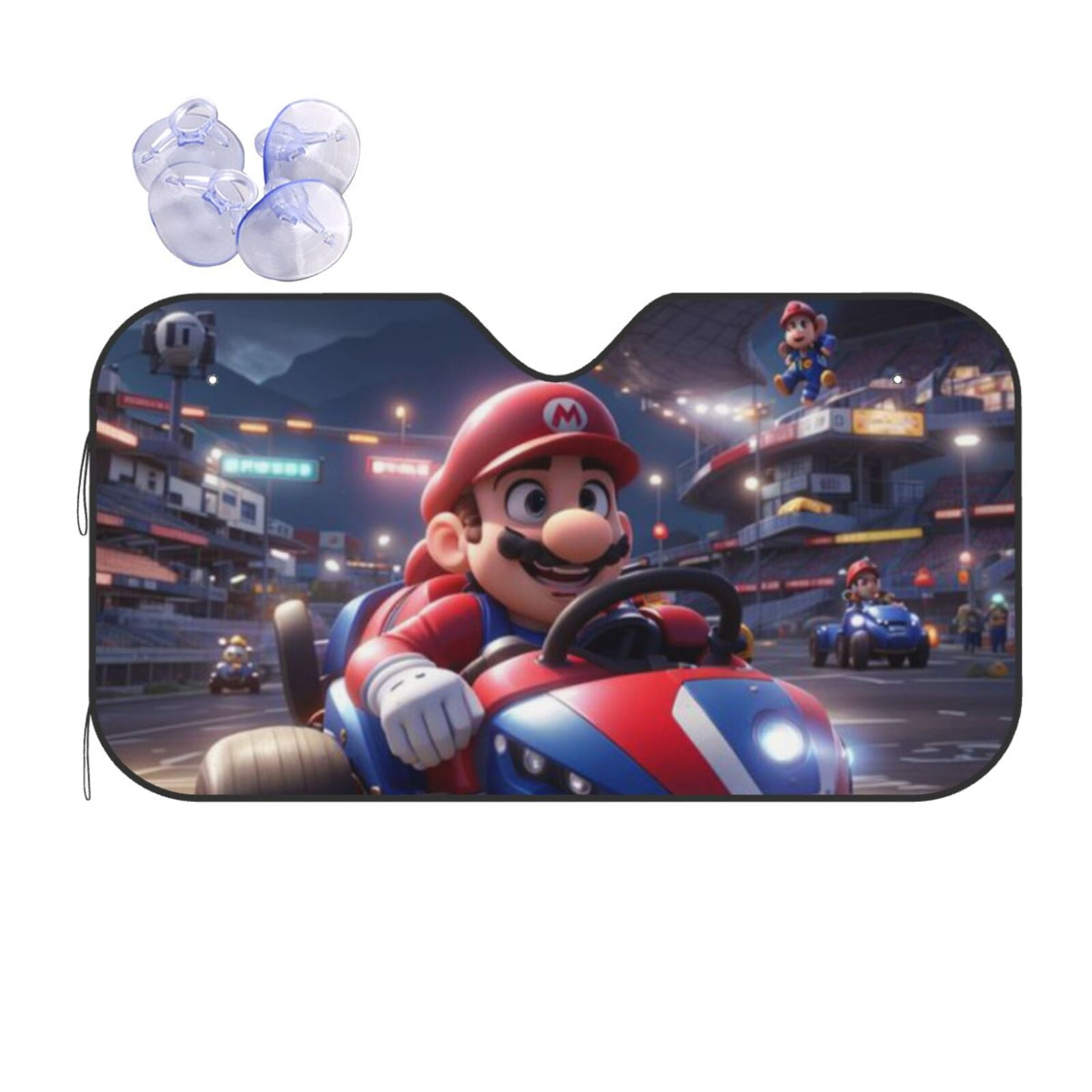 Super Mario Car Windshield Sun Shades, Front Windshield Sun Shade For ...