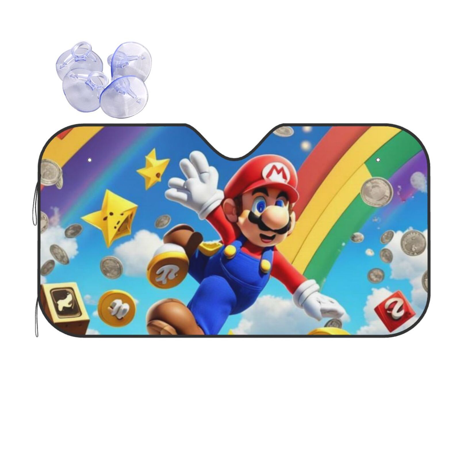 Super Mario Car Windshield Sun Shades, Front Windshield Sun Shade For ...