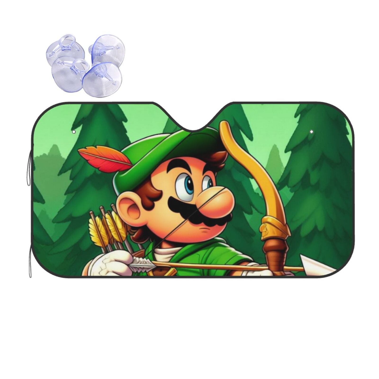 Super Mario Car Windshield Sun Shades, Front Windshield Sun Shade For ...