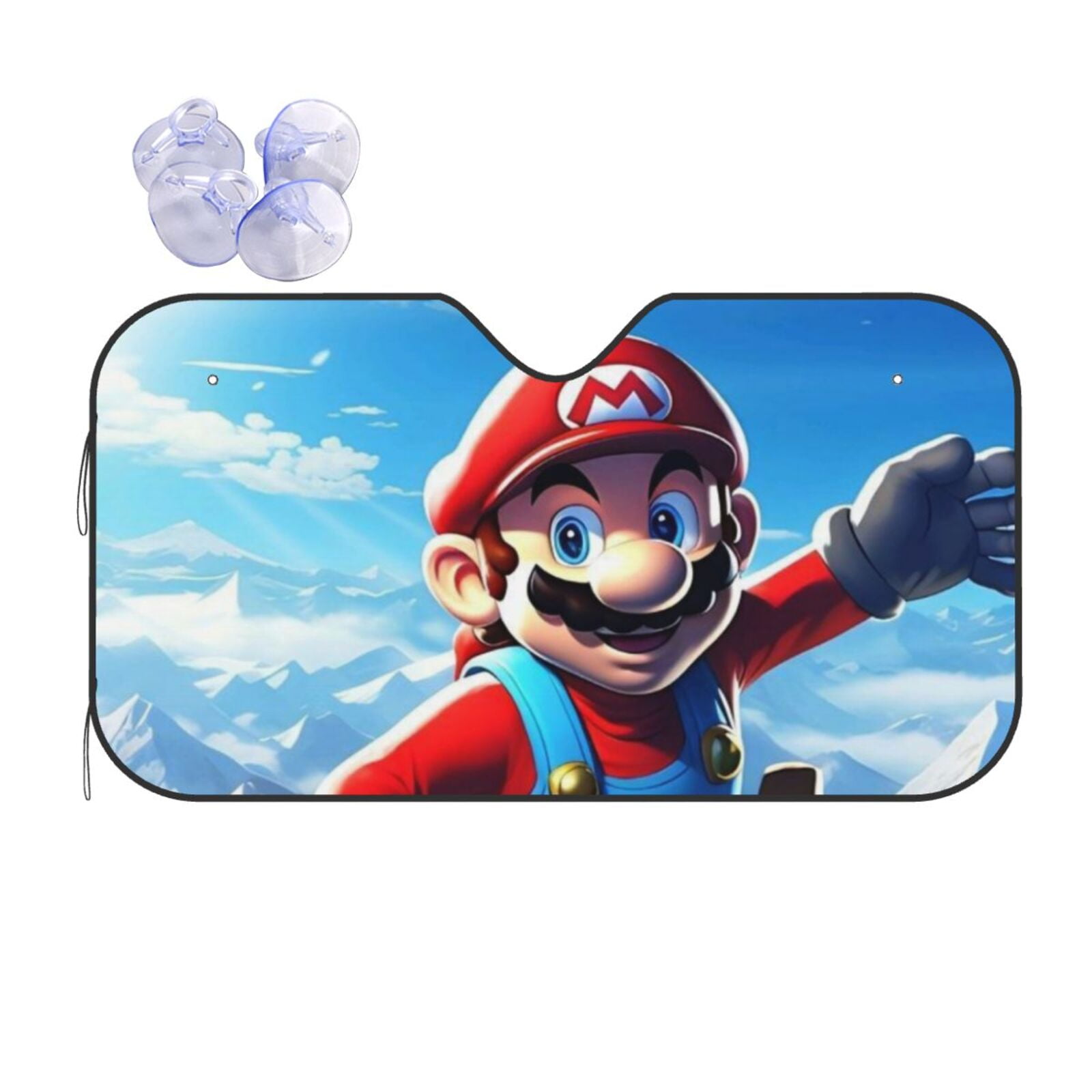 Super Mario Car Windshield Sun Shades, Front Windshield Sun Shade For ...