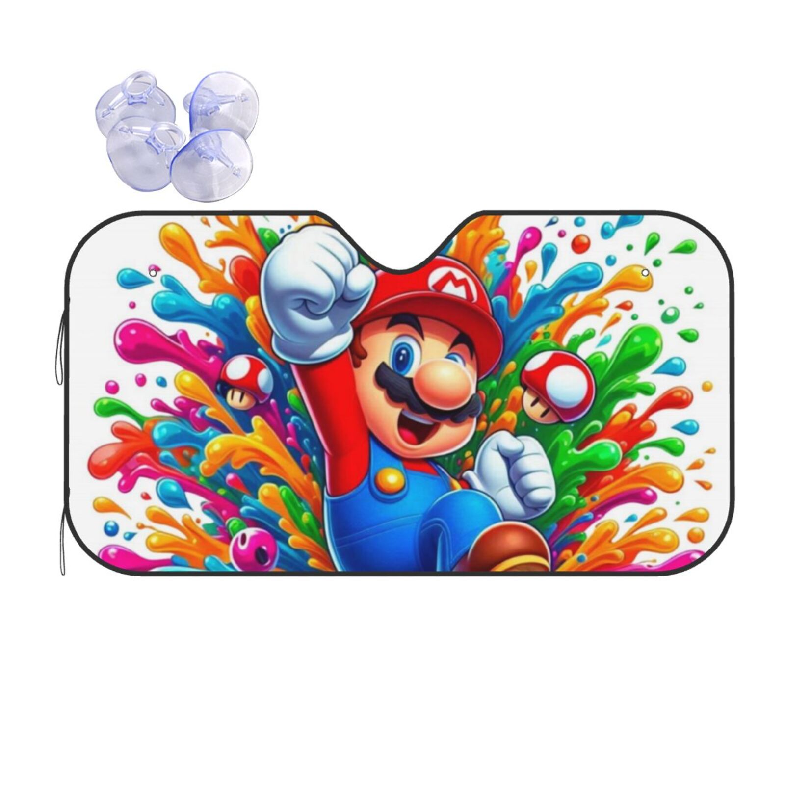 Super Mario Car Windshield Sun Shades, Front Windshield Sun Shade For ...