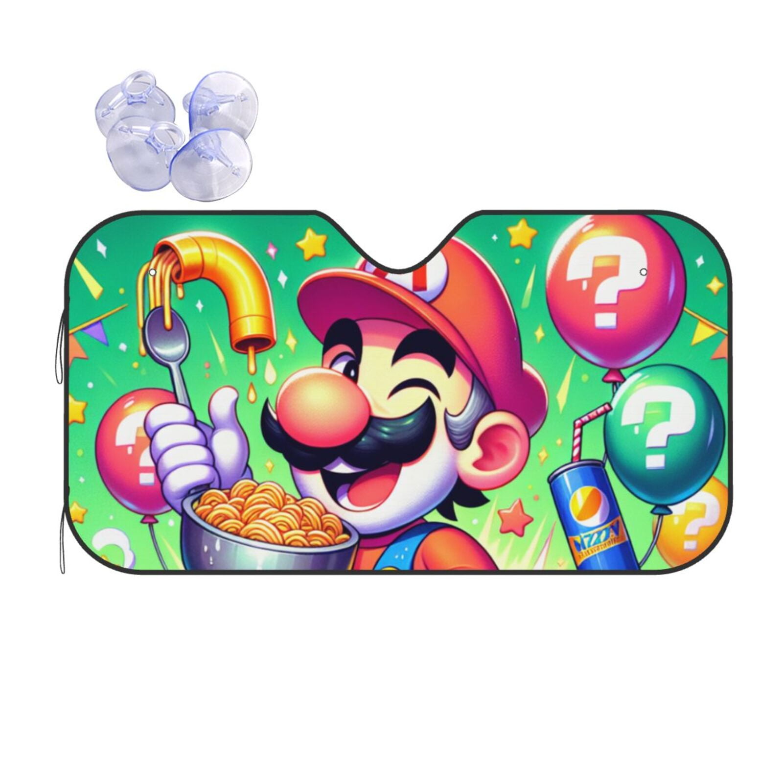 Super Mario Car Windshield Sun Shades, Front Windshield Sun Shade For ...