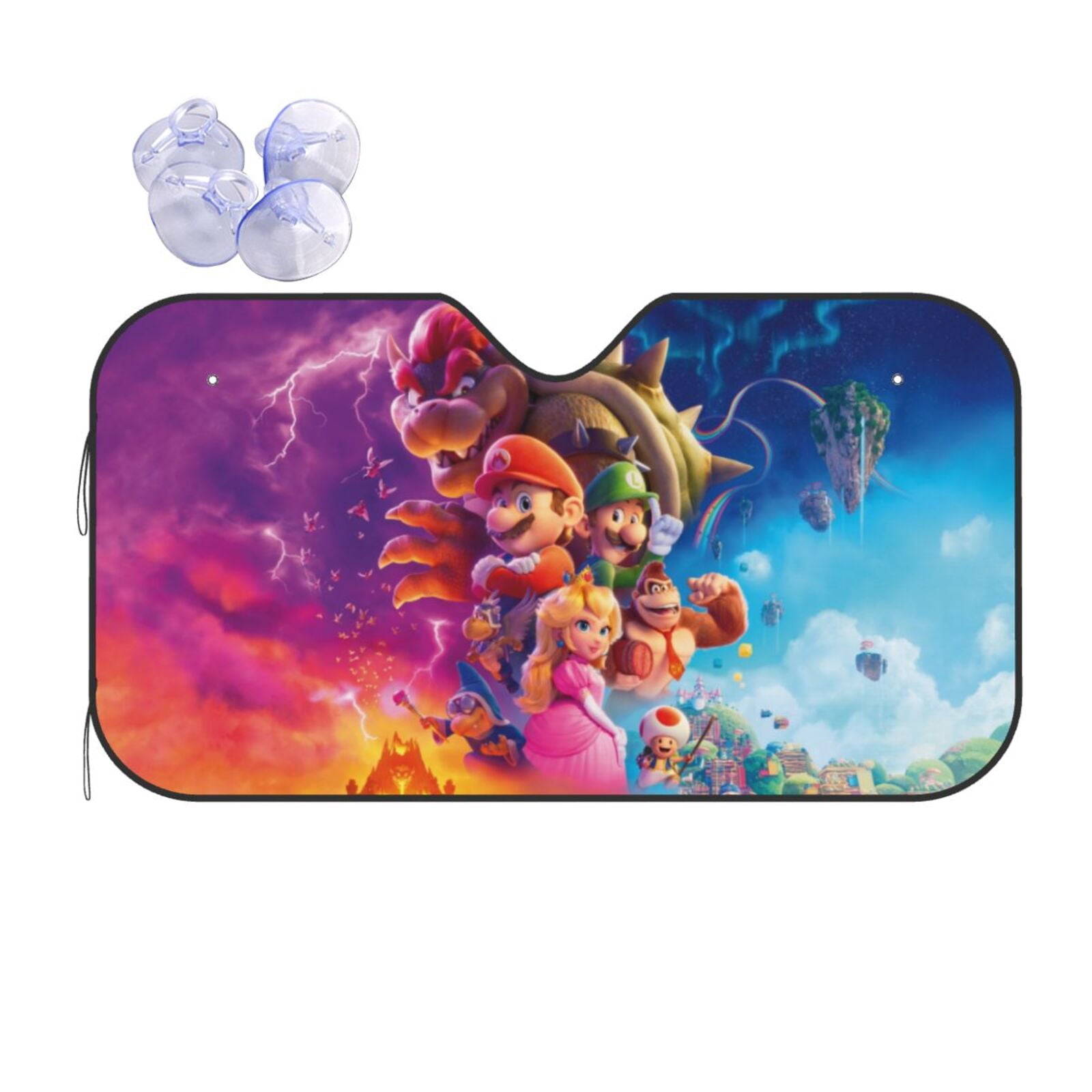 Super Mario Car Windshield Sun Shades, Front Windshield Sun Shade For ...