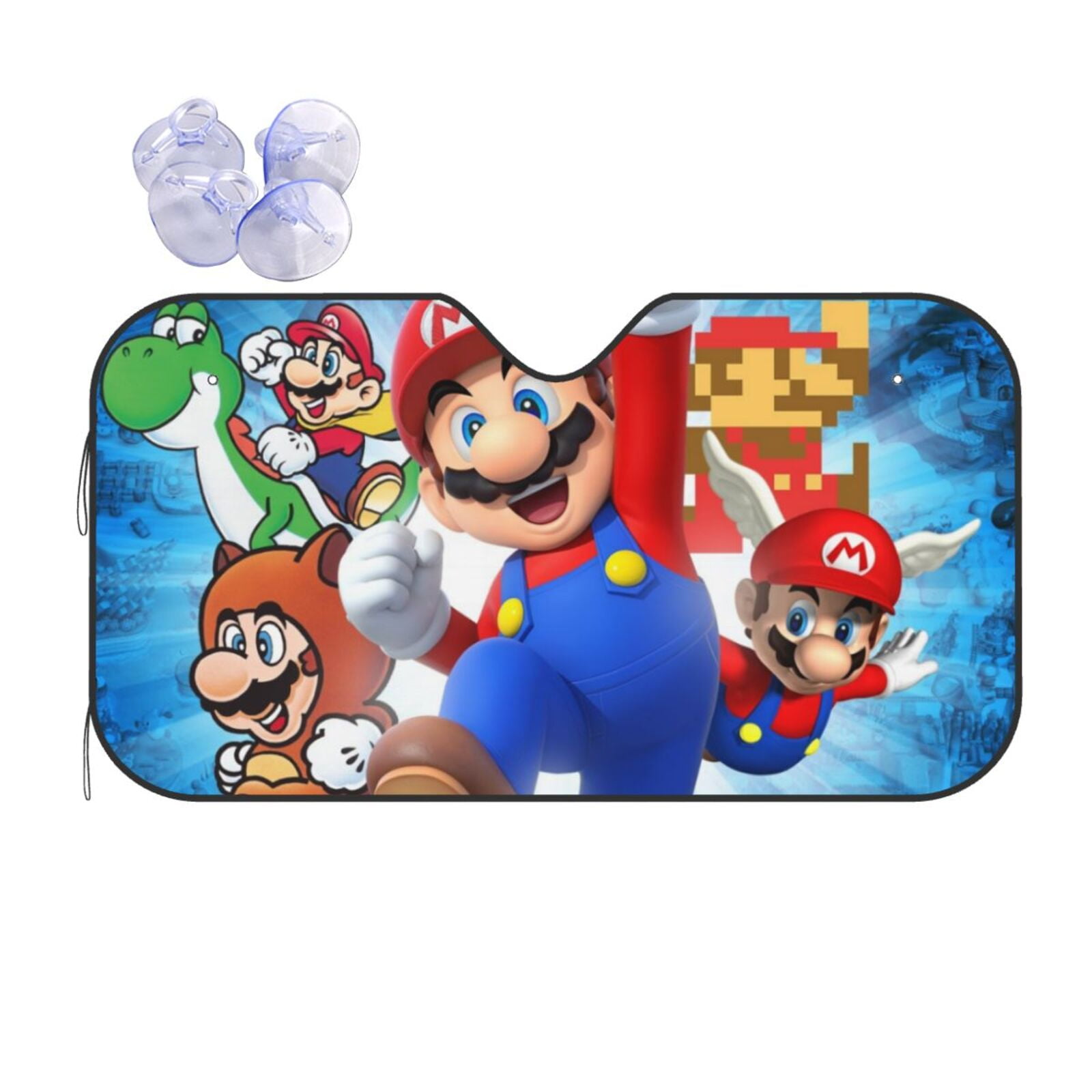 Super Mario Car Windshield Sun Shades, Front Windshield Sun Shade For ...