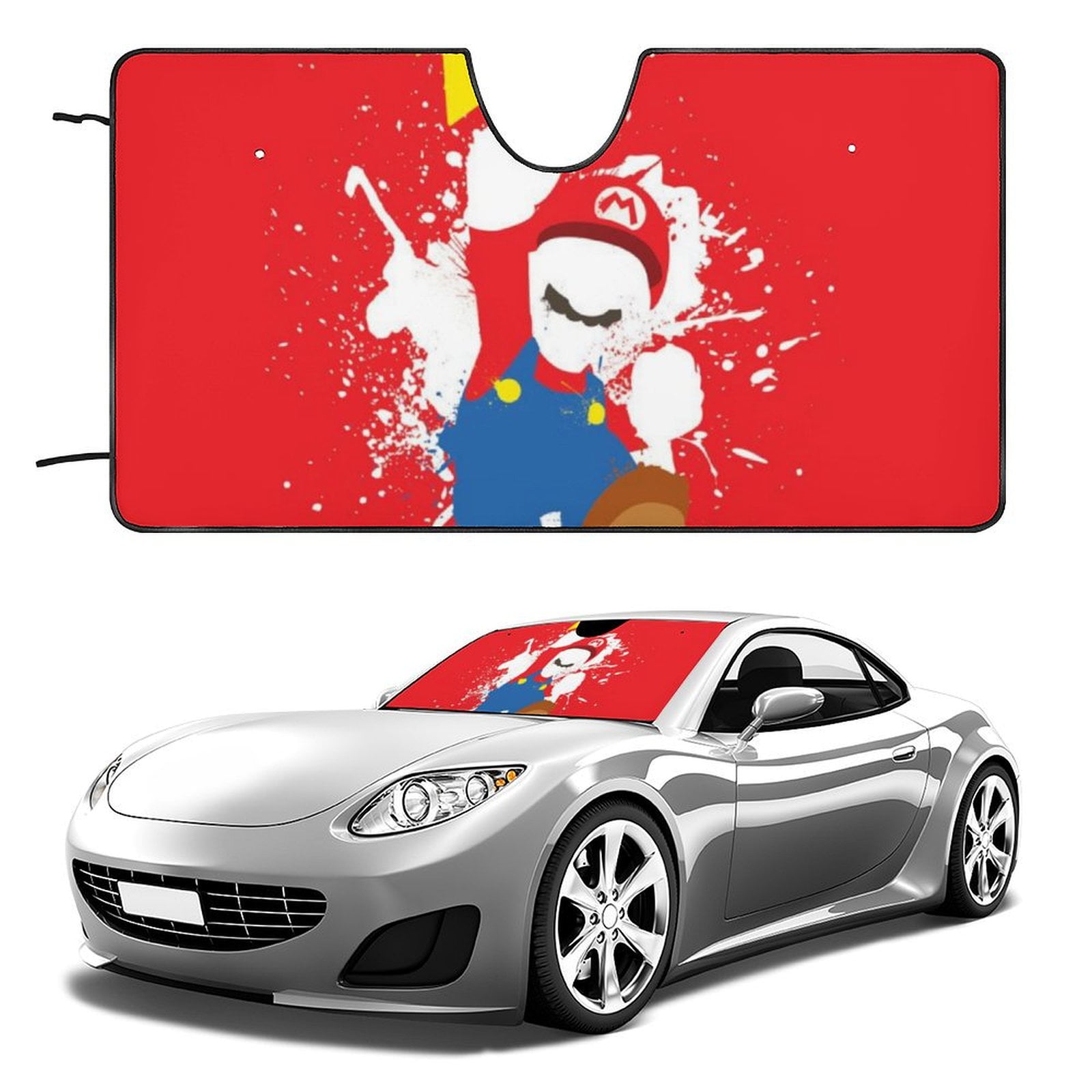 Super Mario Car windshield visor is suitable for sedans, SUVs, and most ...