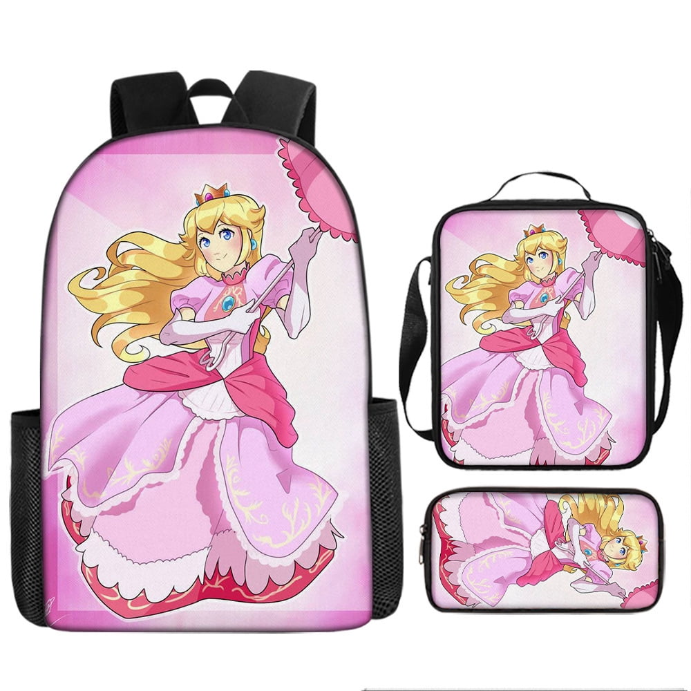 Super Mario Cartoon Anime Bag Backpack Polyester Crossbody Bag ...