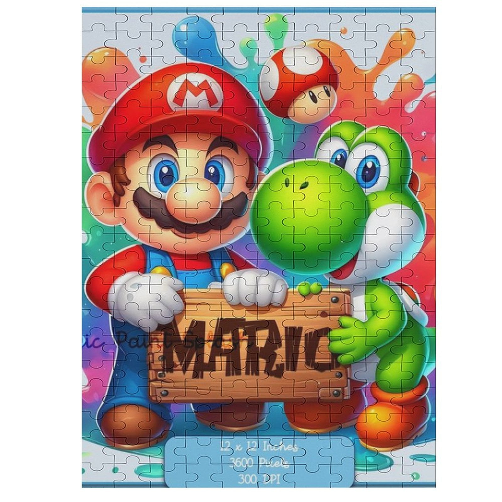 Super Mario Cartoon Anime Pretty Puzzles for Kids Ages 4-18, 200 PCS ...