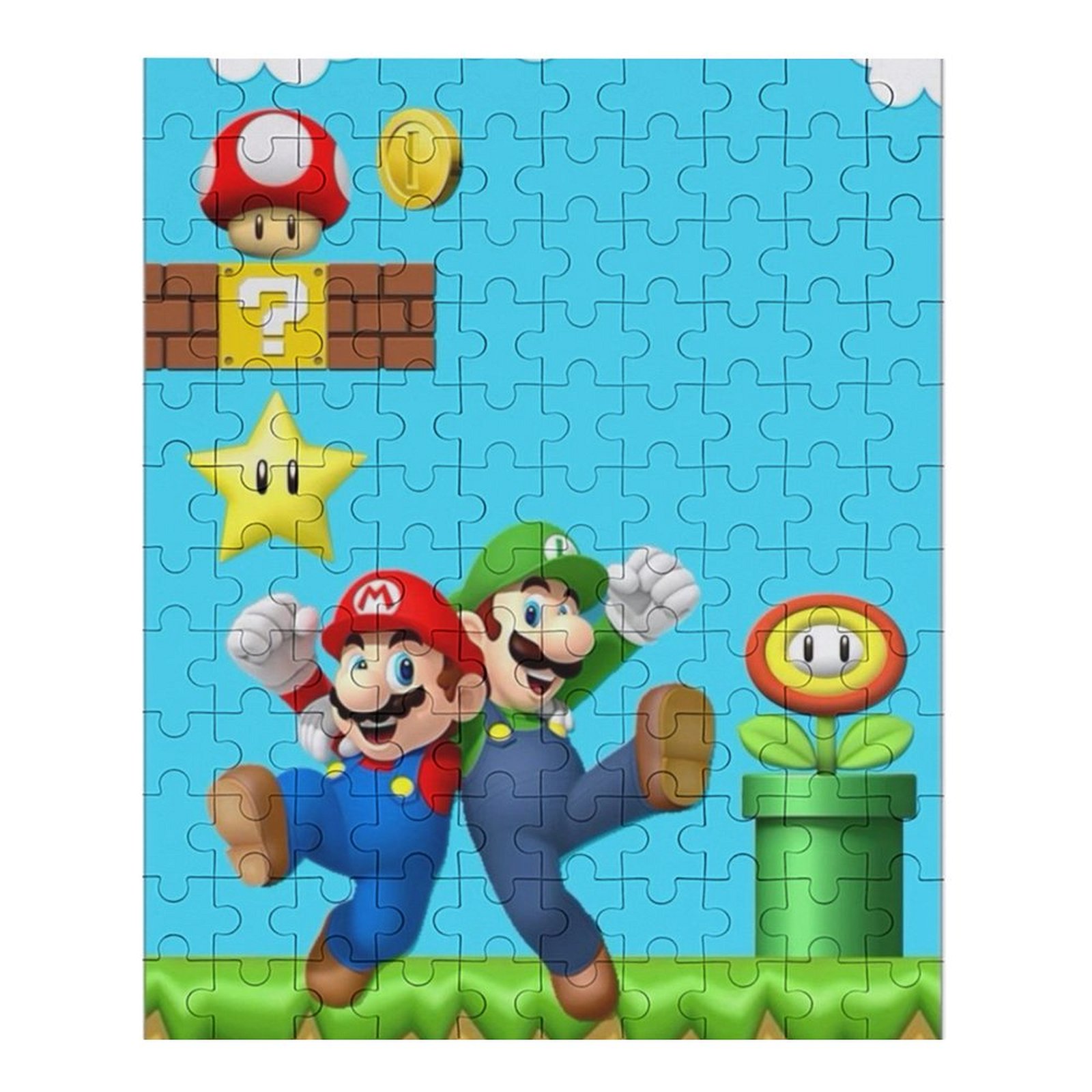 Super Mario Cartoon Anime Puzzles For Kids Boys And Girls Adult Couple