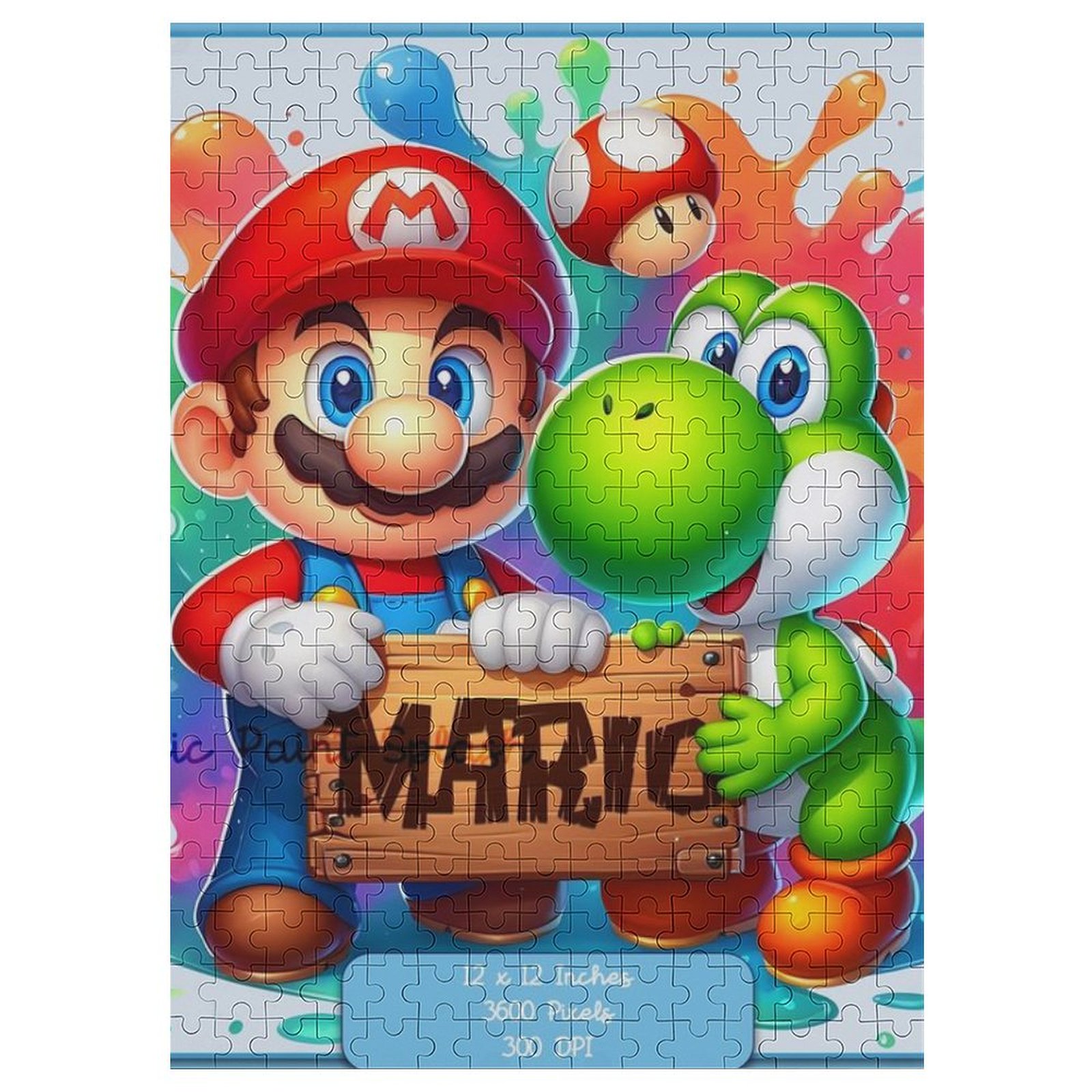 Super Mario Cartoon Anime Puzzles for Kids Boys And Girls Adult Couple ...