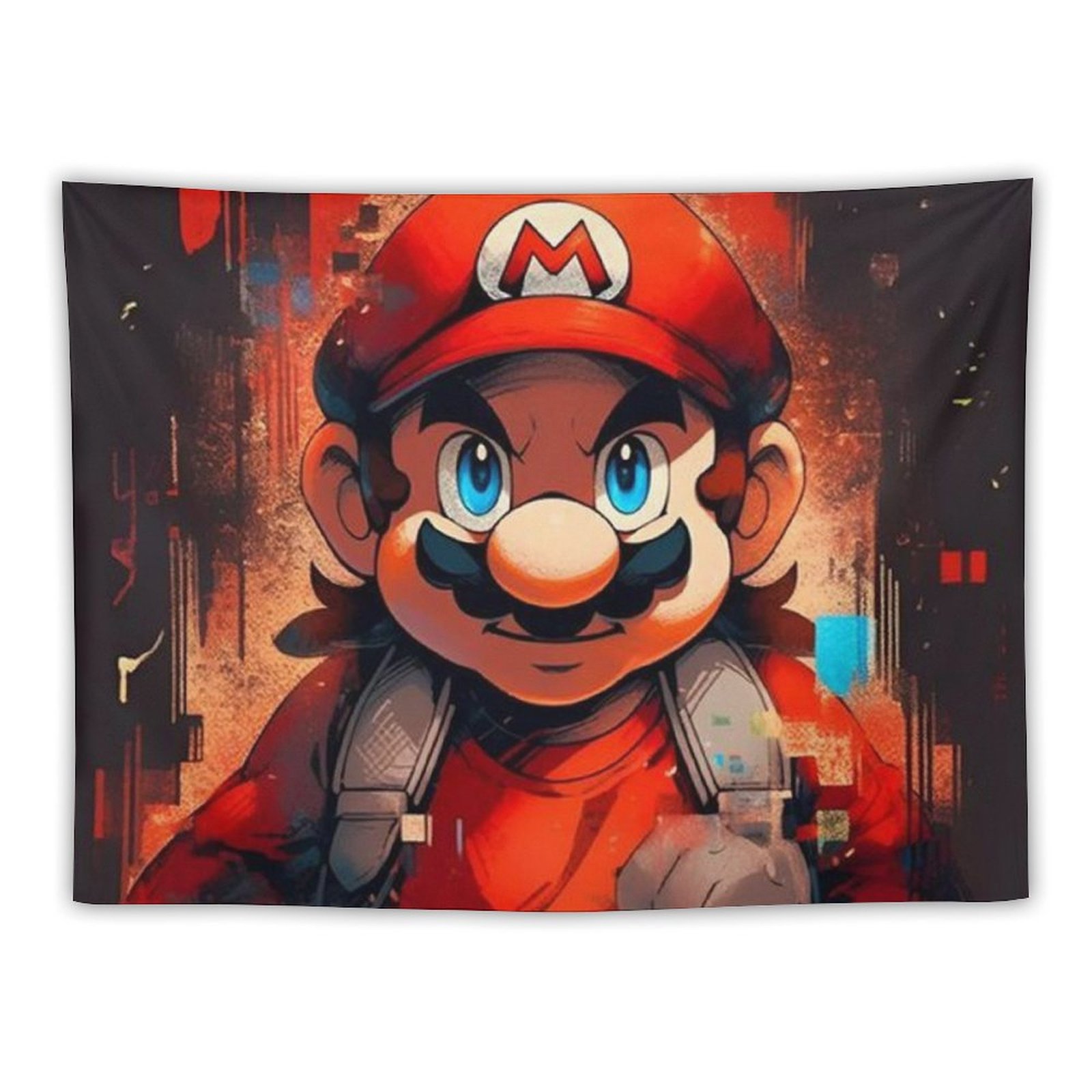 Super Mario Cartoon Anime Tapestry Bedroom Aesthetic Home Wall Dorm ...