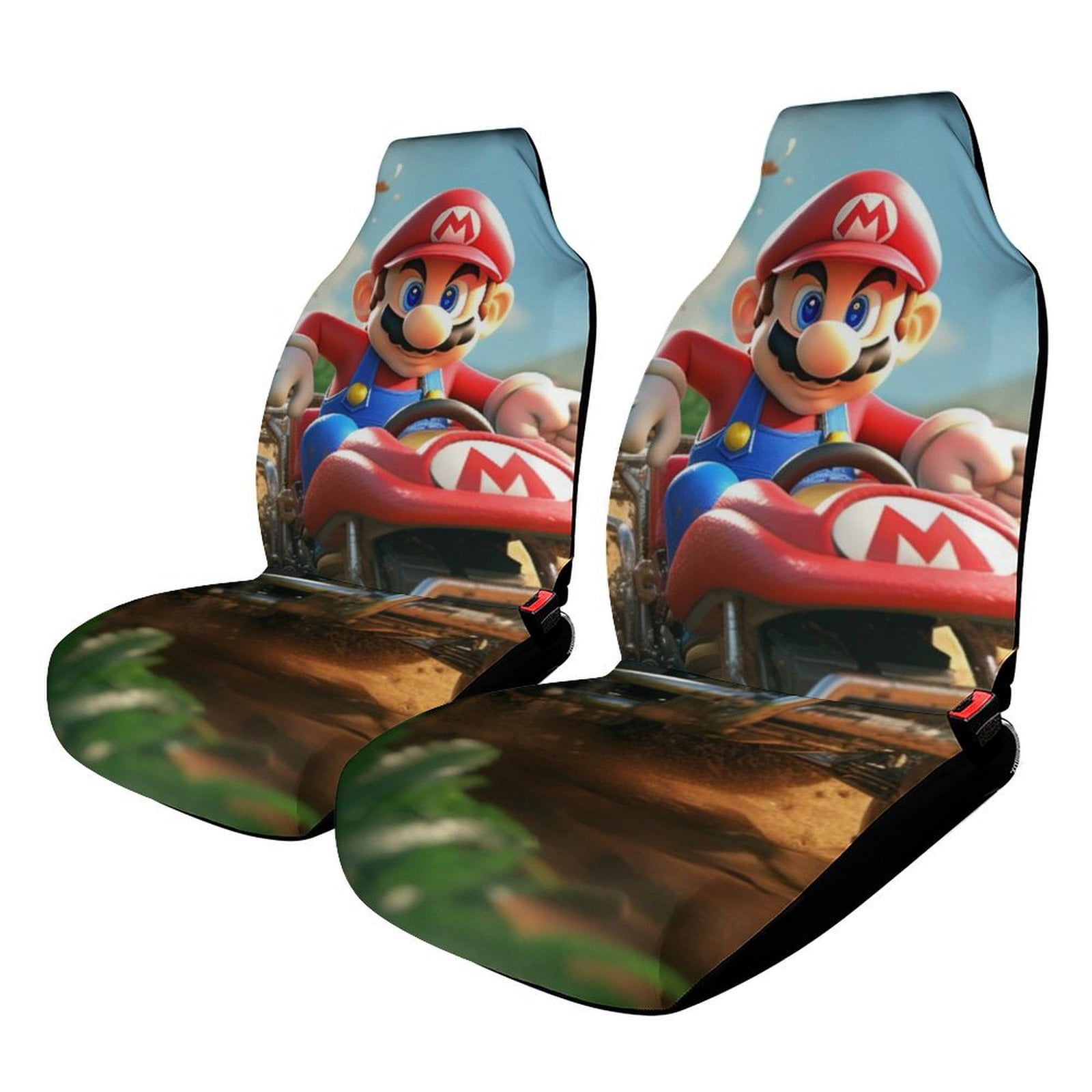 Super Mario Cartoon Character Auto Car Truck SUV Vehicle Low Back Front ...