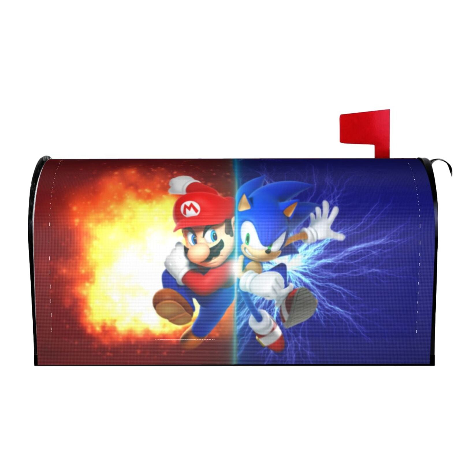 Super Mario Cartoon Character Mailbox Cover Magnetic Standard Size ...
