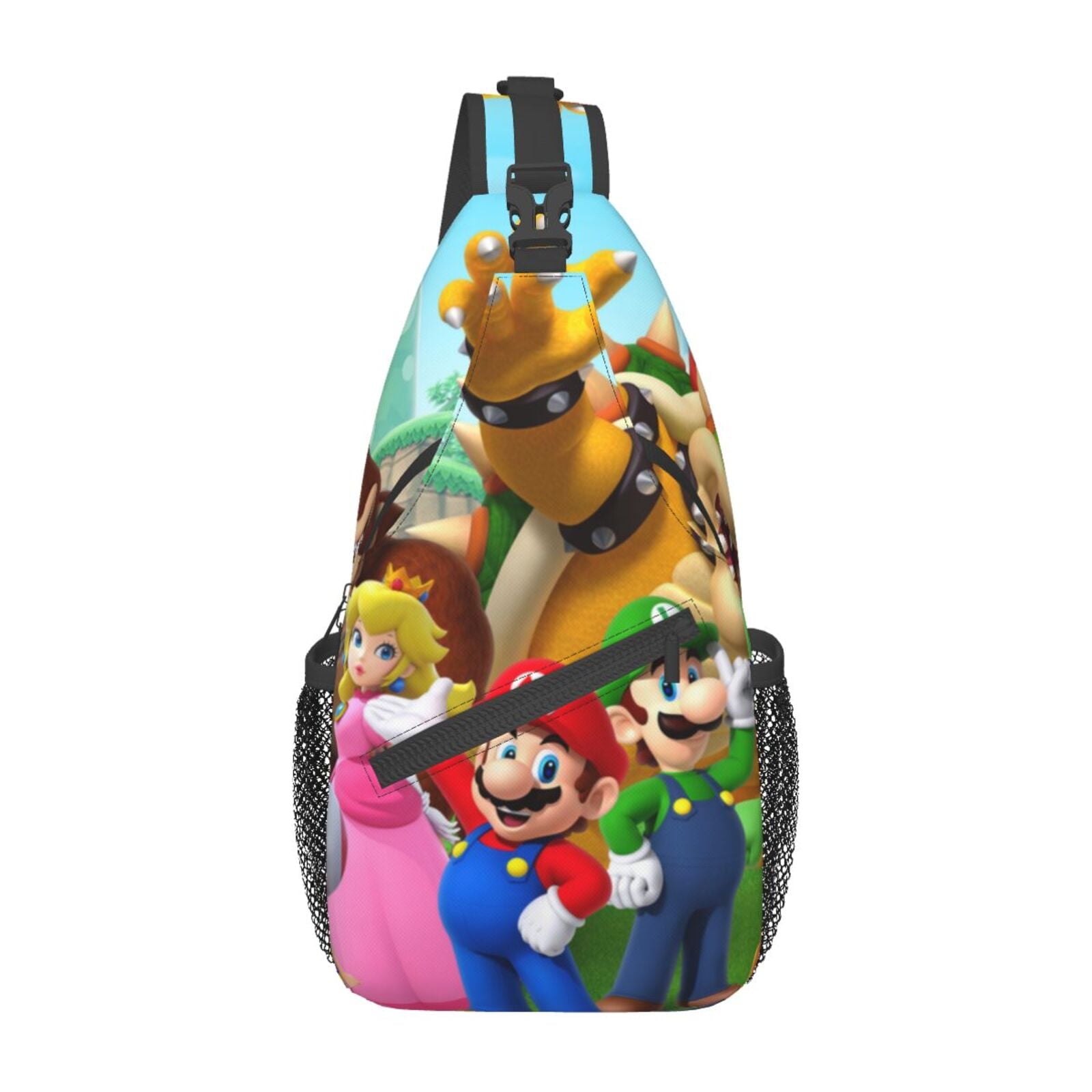 Super Mario Cartoon Chest Bags Crossbody Sling Backpack Unisex Travel ...