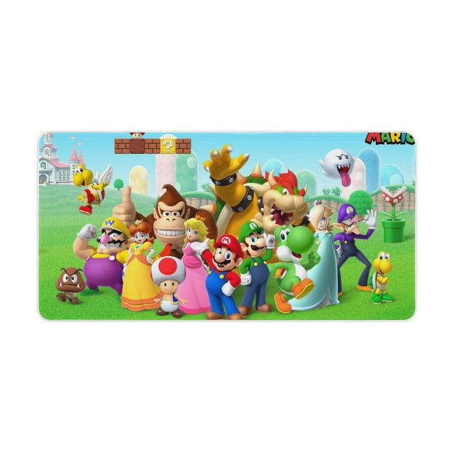 Super Mario Cartoon Extended Gaming Mouse Pad No-sliped Large Desk Mat ...