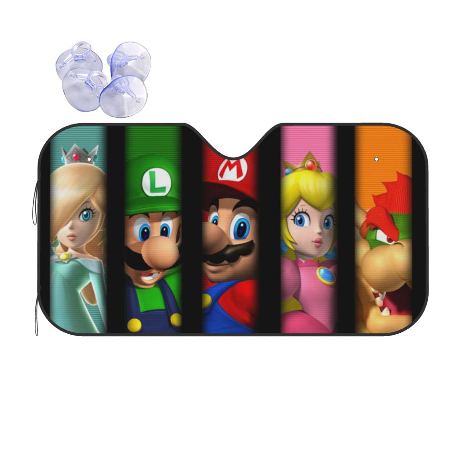 Super Mario Cartoon Foldable Car Windshield Sunshade Automotive Front ...
