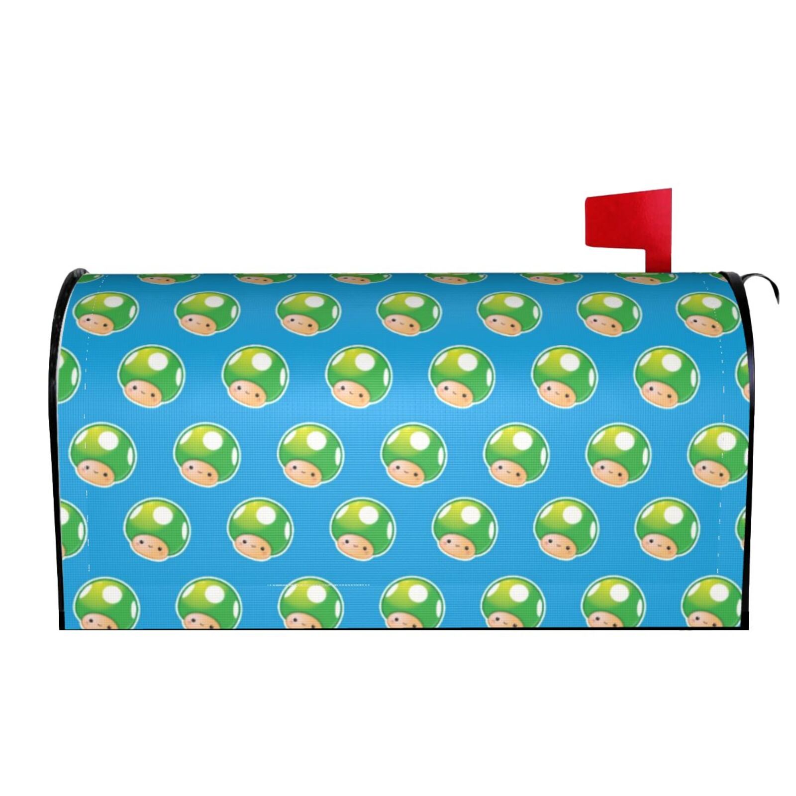 Super Mario Cartoon Green Mushroom Cartoon Character Mailbox Cover ...