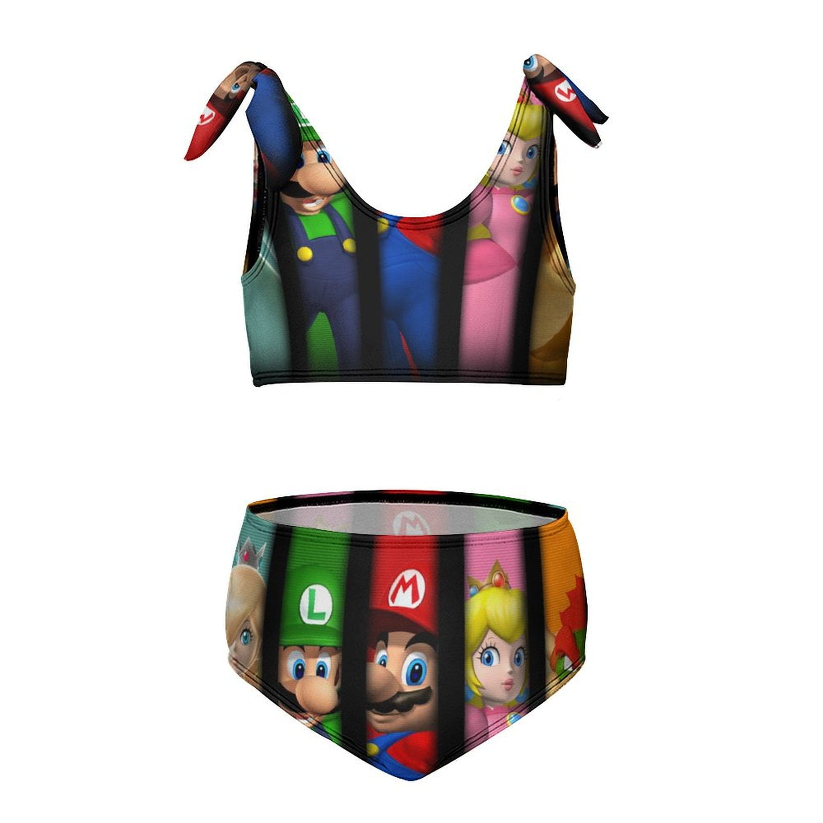 Super Mario Cartoon Kid's Swimwear Two Piece Swimsuit Summer Beach ...