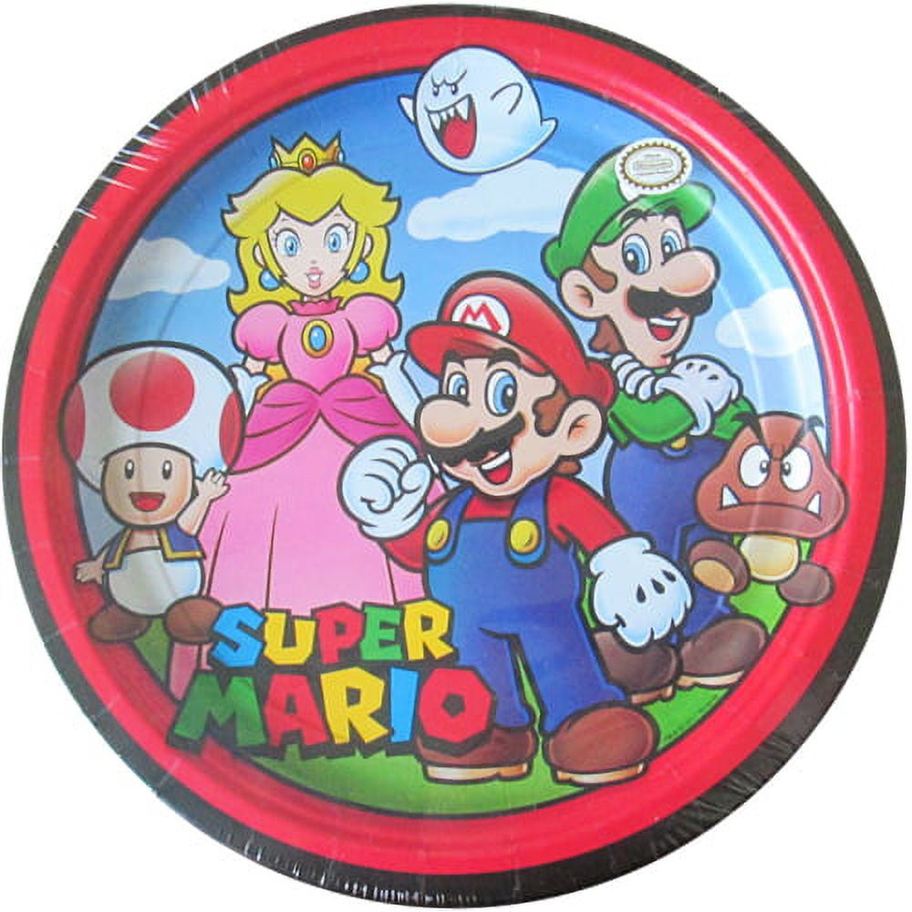 Super Mario Cartoon Large Paper Plates (8ct) - Walmart.com