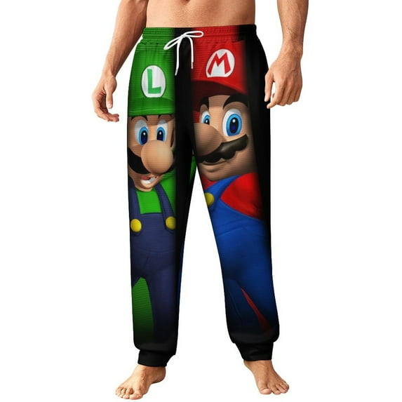 Super Mario Cartoon Men's Sweatpants Trousers 3D Printed Joggers Track ...