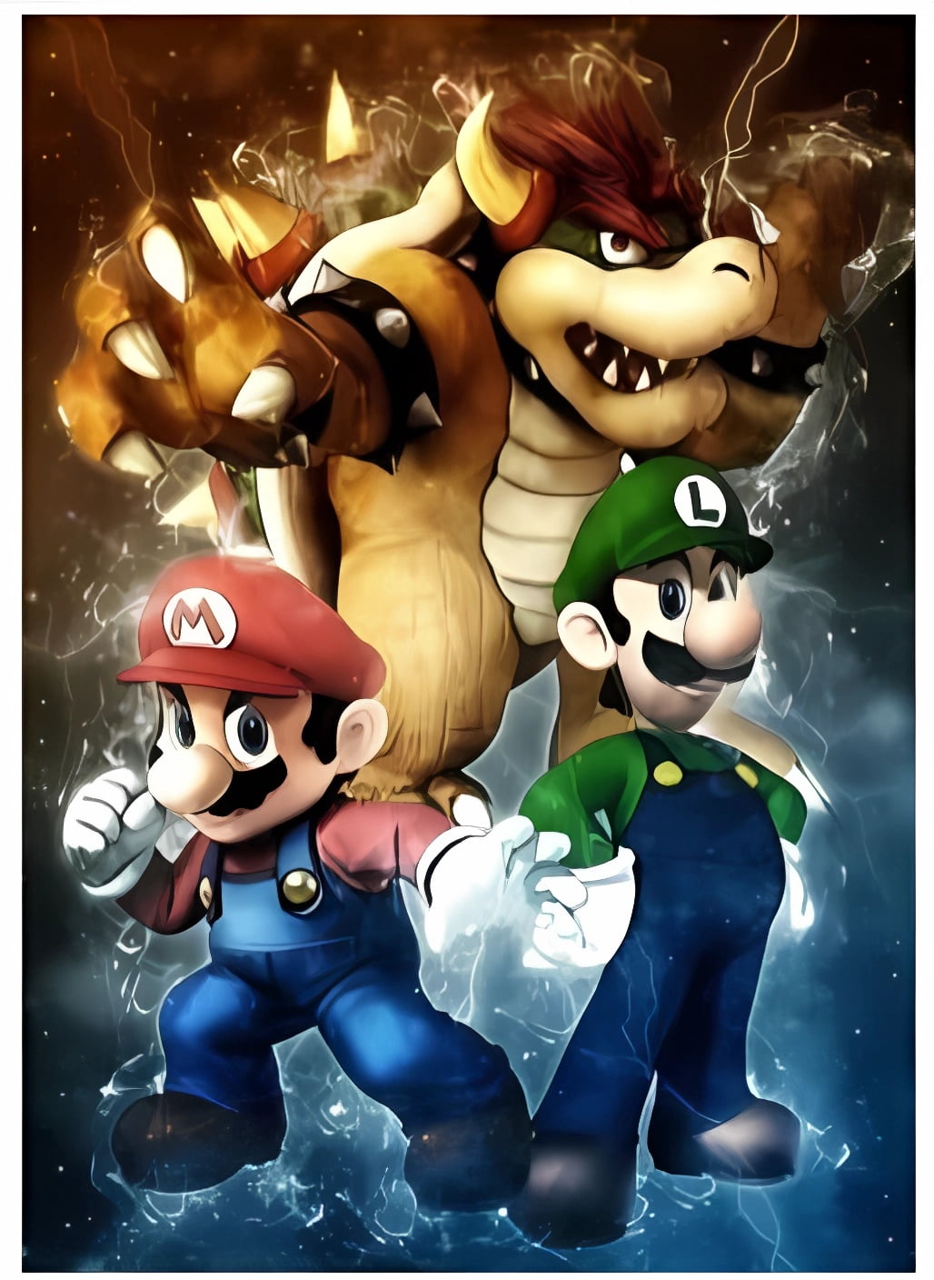 Super Mario Cartoon Theme DIY Diamond Painting Kits for Adult，5D Full ...