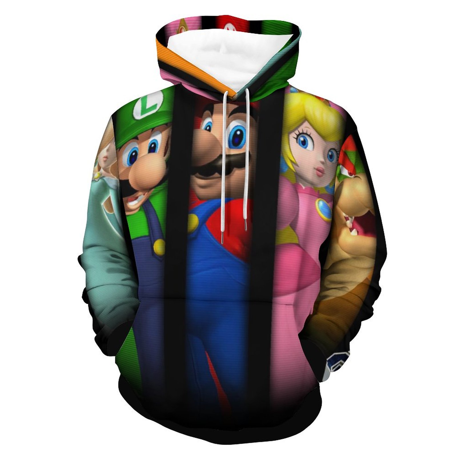 Super Mario Cartoon Unisex Hoodies Sweatshirts Daily Casual Pullover ...