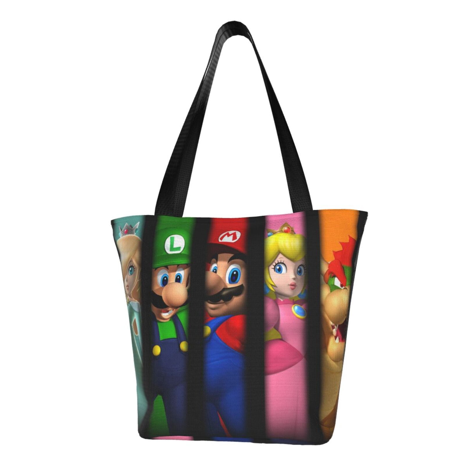 Super Mario Cartoon Women's Tote Bag Large Capacity Shoulder Handbag ...