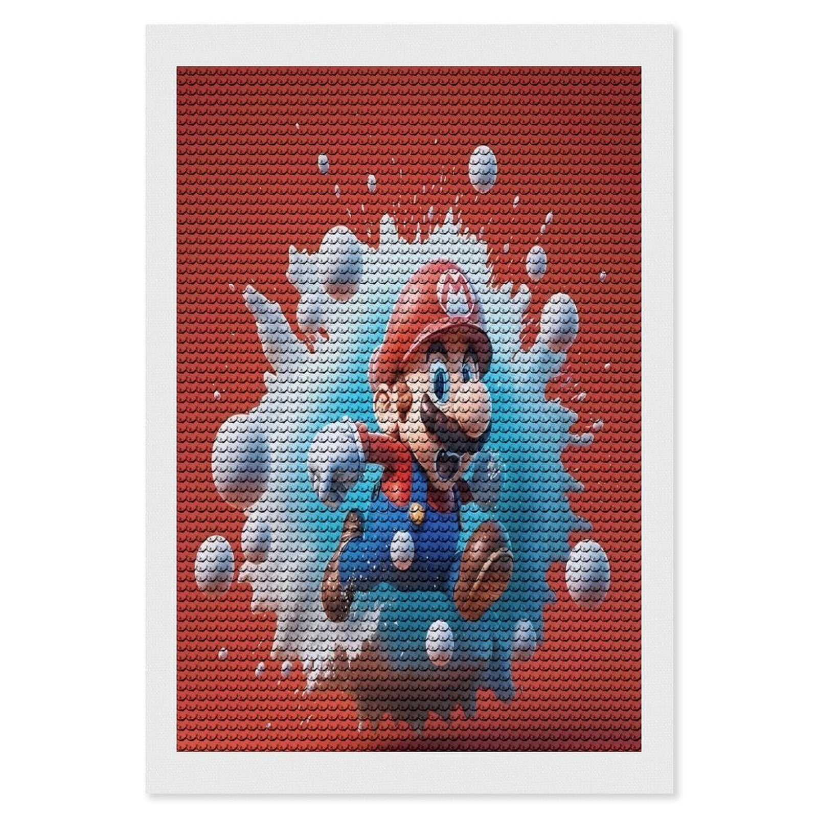 Super Mario Cartoon diamond painting suitable for home wall decoration ...