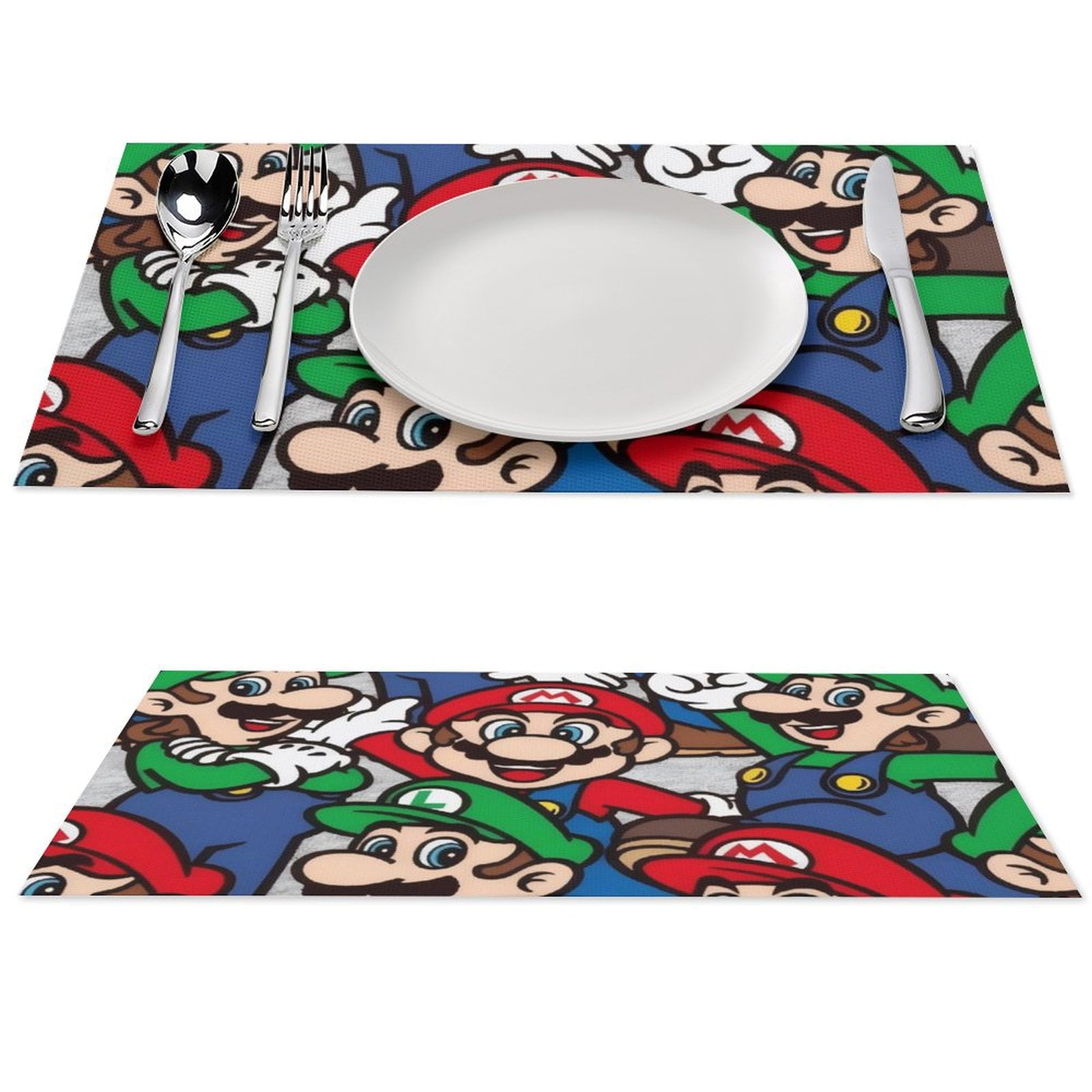 Super Mario Cartoon placemats are suitable for indoor dining table mats ...